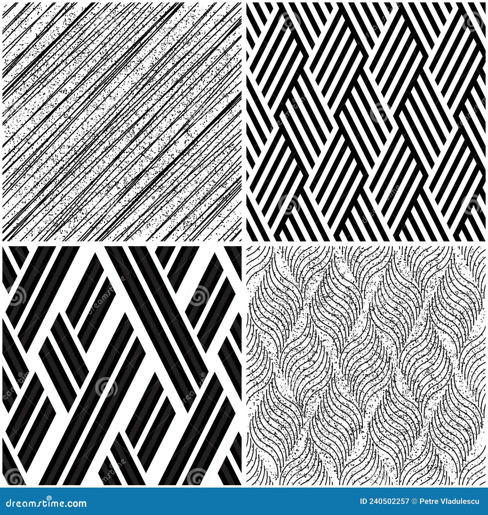 4 Different Vector Patterns in the Same Package_h Stock Vector ...