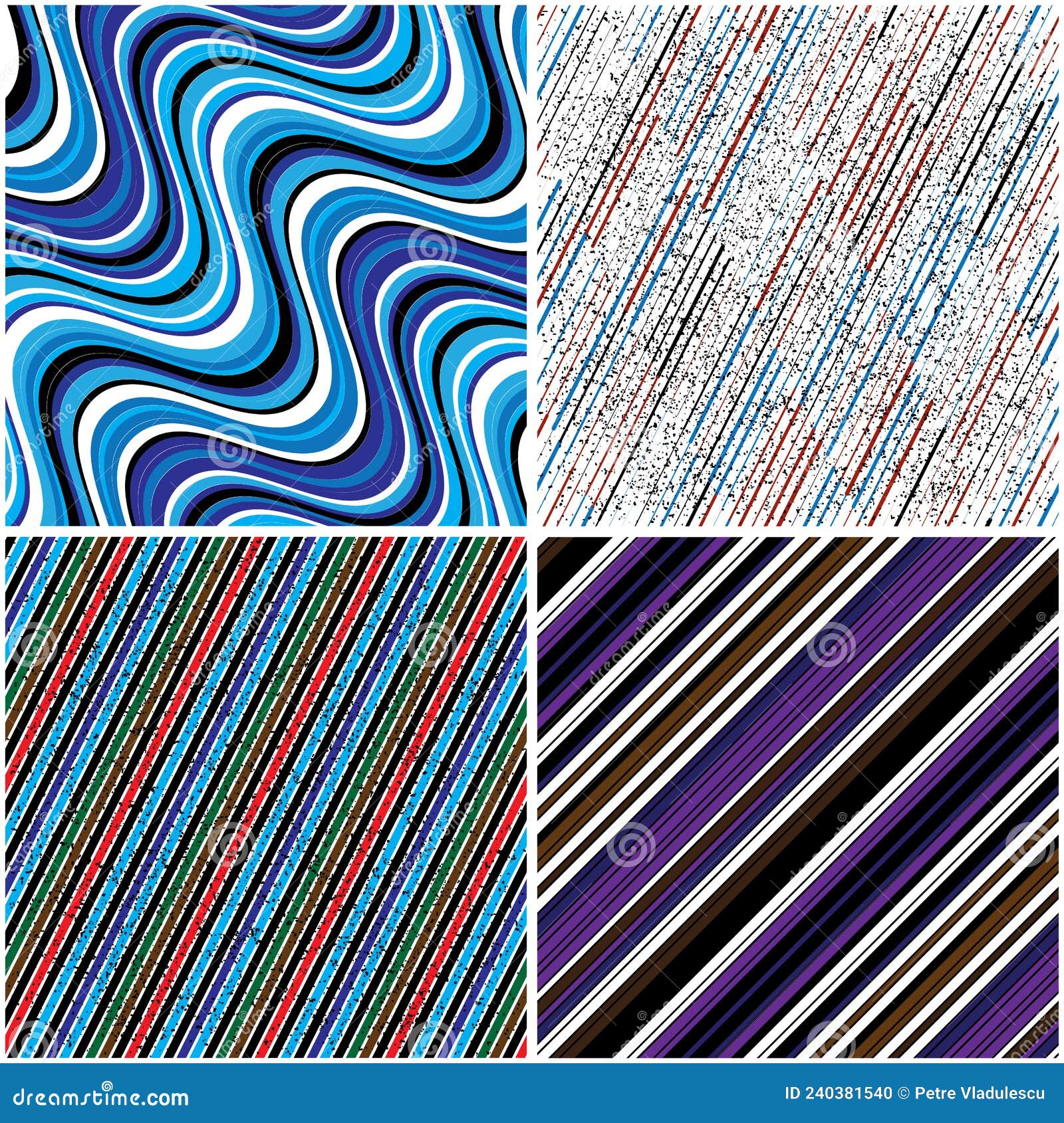 4 Different Vector Patterns in the Same Package_i Stock Vector ...
