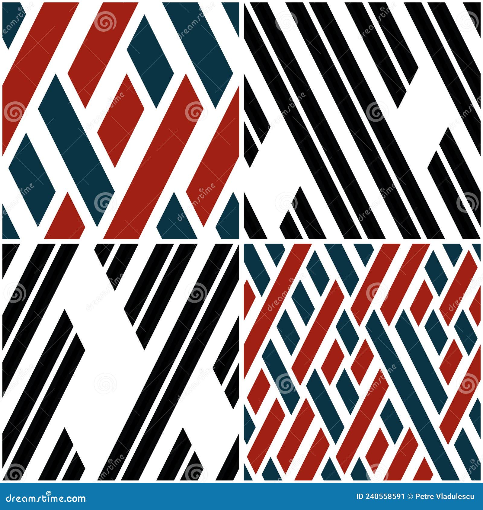 4 Different Vector Patterns in the Same Package_k Stock Vector ...