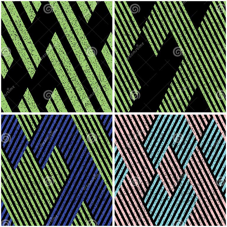 4 Different Vector Patterns in the Same Package_l Stock Illustration ...