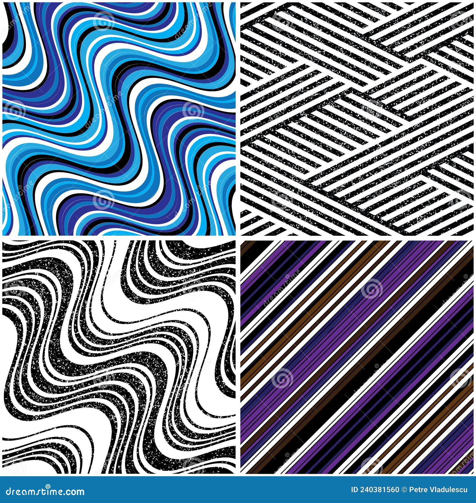 4 Different Vector Patterns in the Same Package_n Stock Vector ...