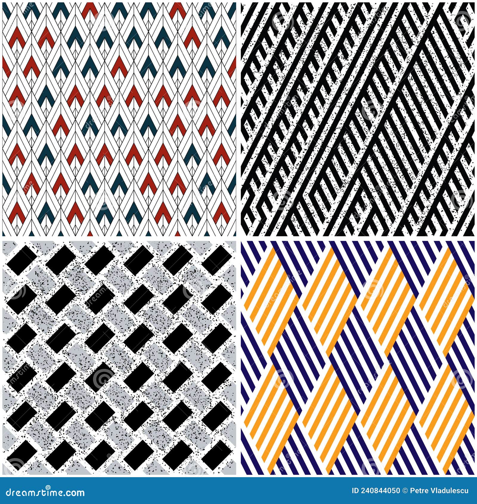 4 Different Vector Patterns in the Same Package_n Stock Vector ...