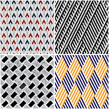 4 Different Vector Patterns in the Same Package_n Stock Vector ...