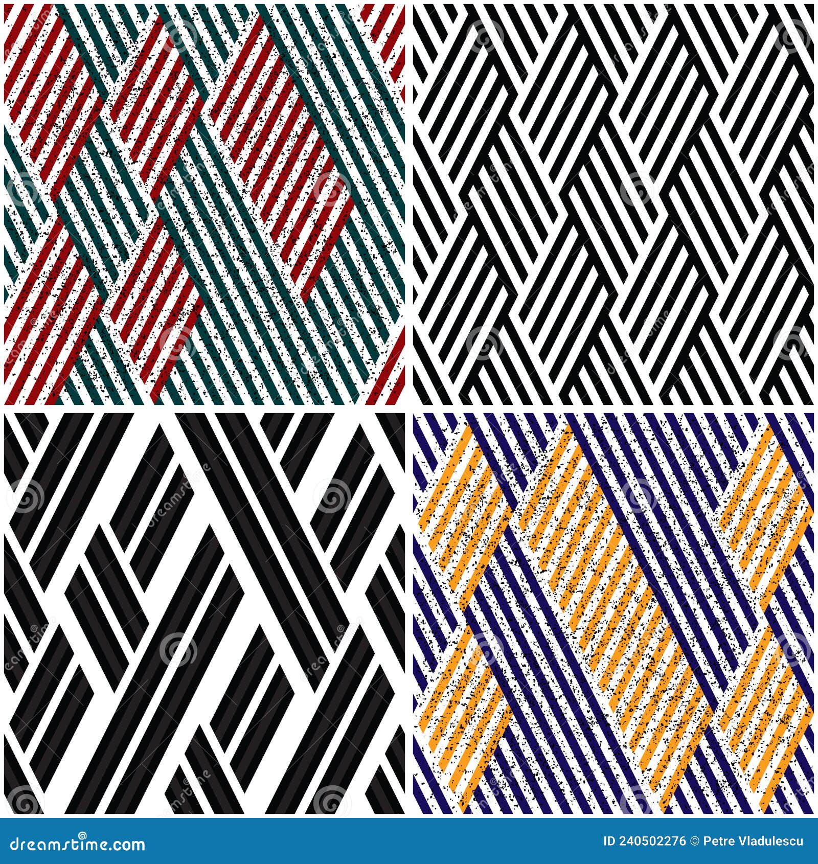4 Different Vector Patterns in the Same Package_o Stock Vector ...