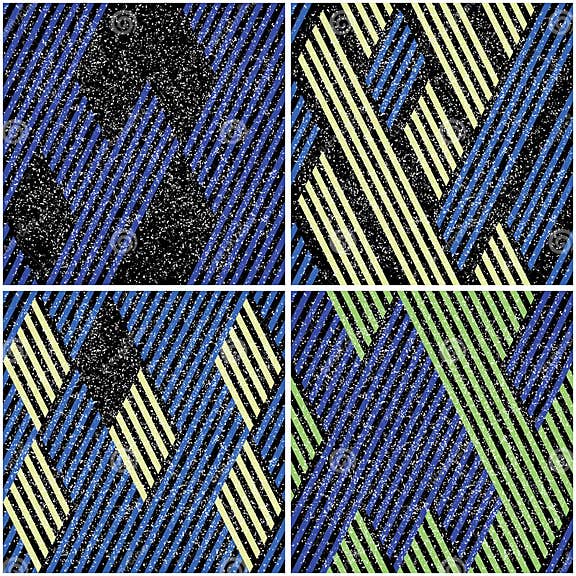 4 Different Vector Patterns in the Same Package_o Stock Vector ...