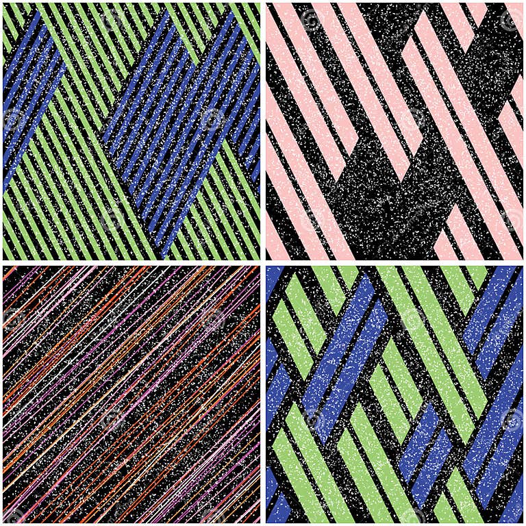 4 Different Vector Patterns in the Same Package_o Stock Vector ...