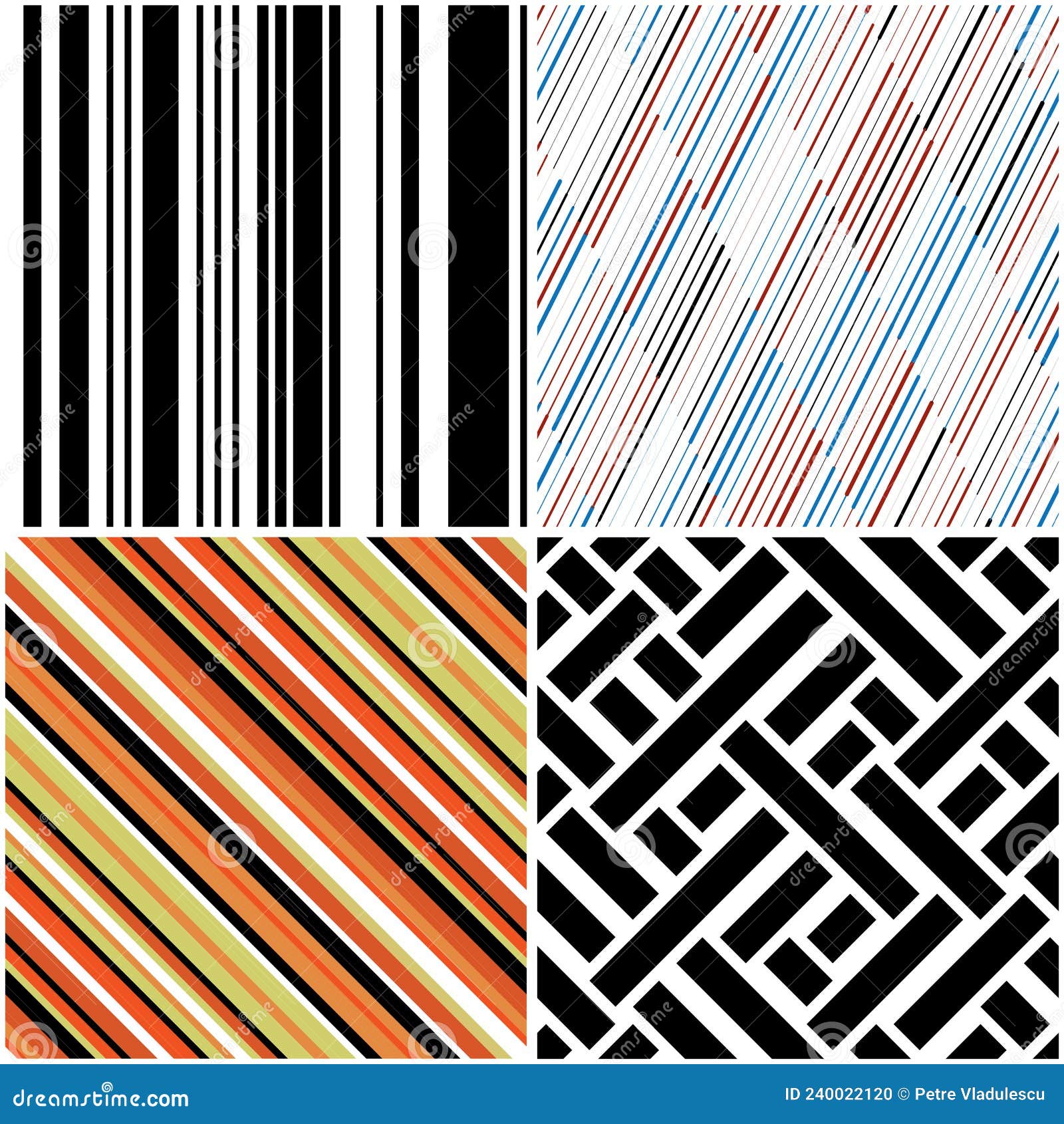 4 Different Vector Patterns in the Same Package_a Stock Vector ...