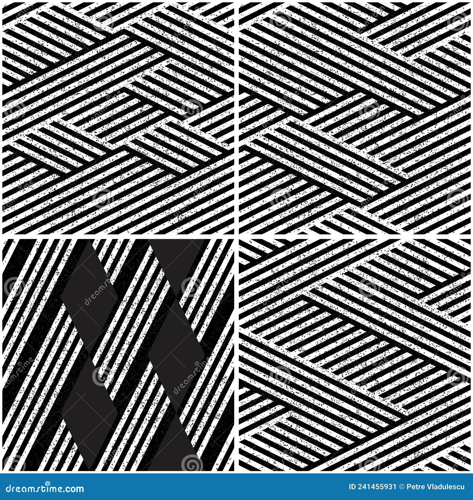 4 Different Vector Patterns in the Same Package_p Stock Illustration ...