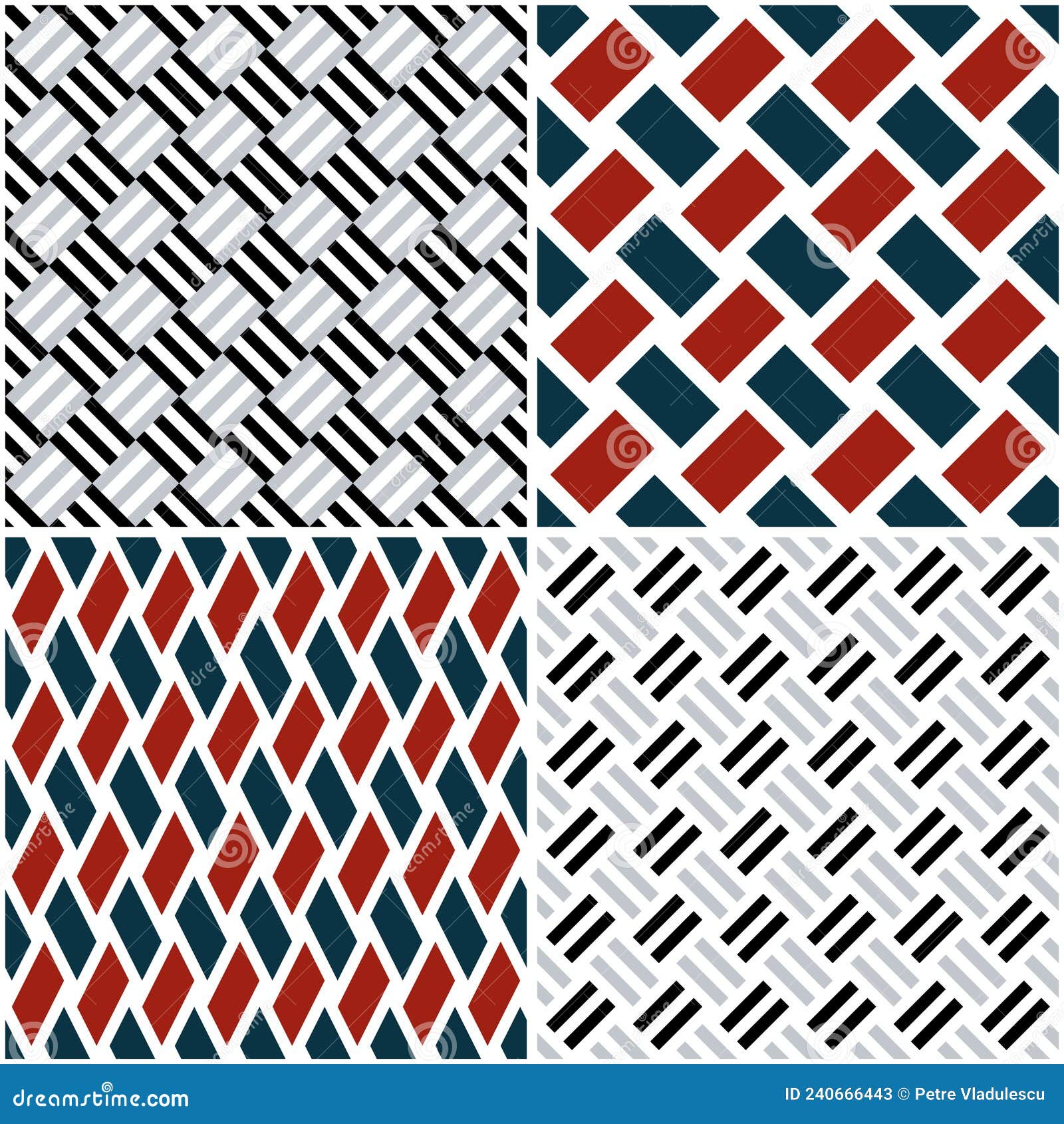 4 Different Vector Patterns in the Same Package_p Stock Vector ...