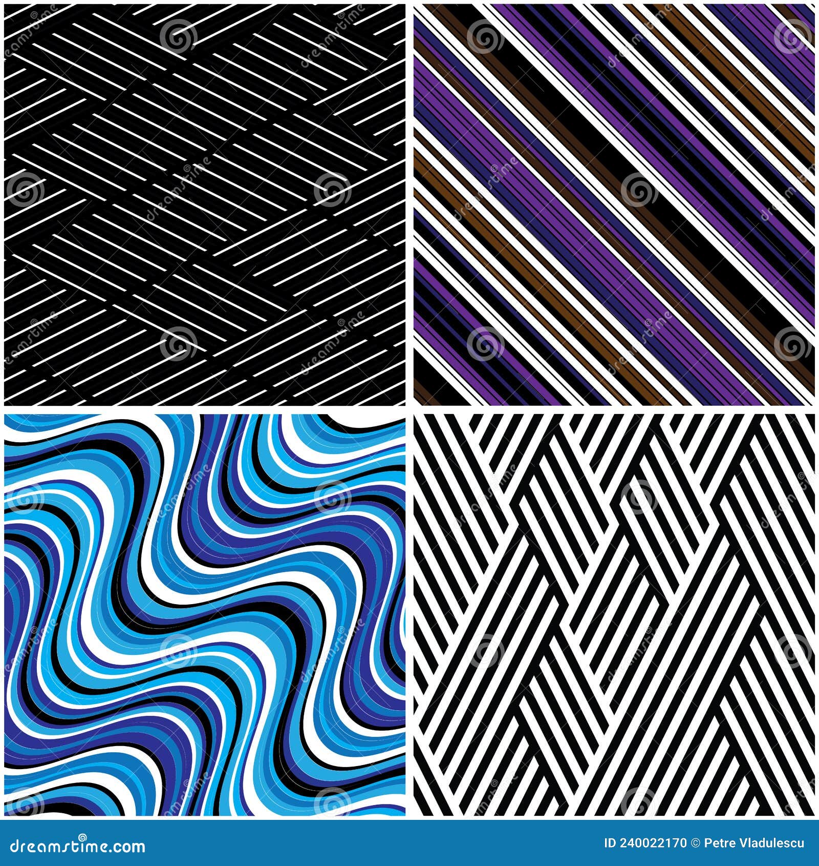 4 Different Vector Patterns in the Same Package_p Stock Vector ...