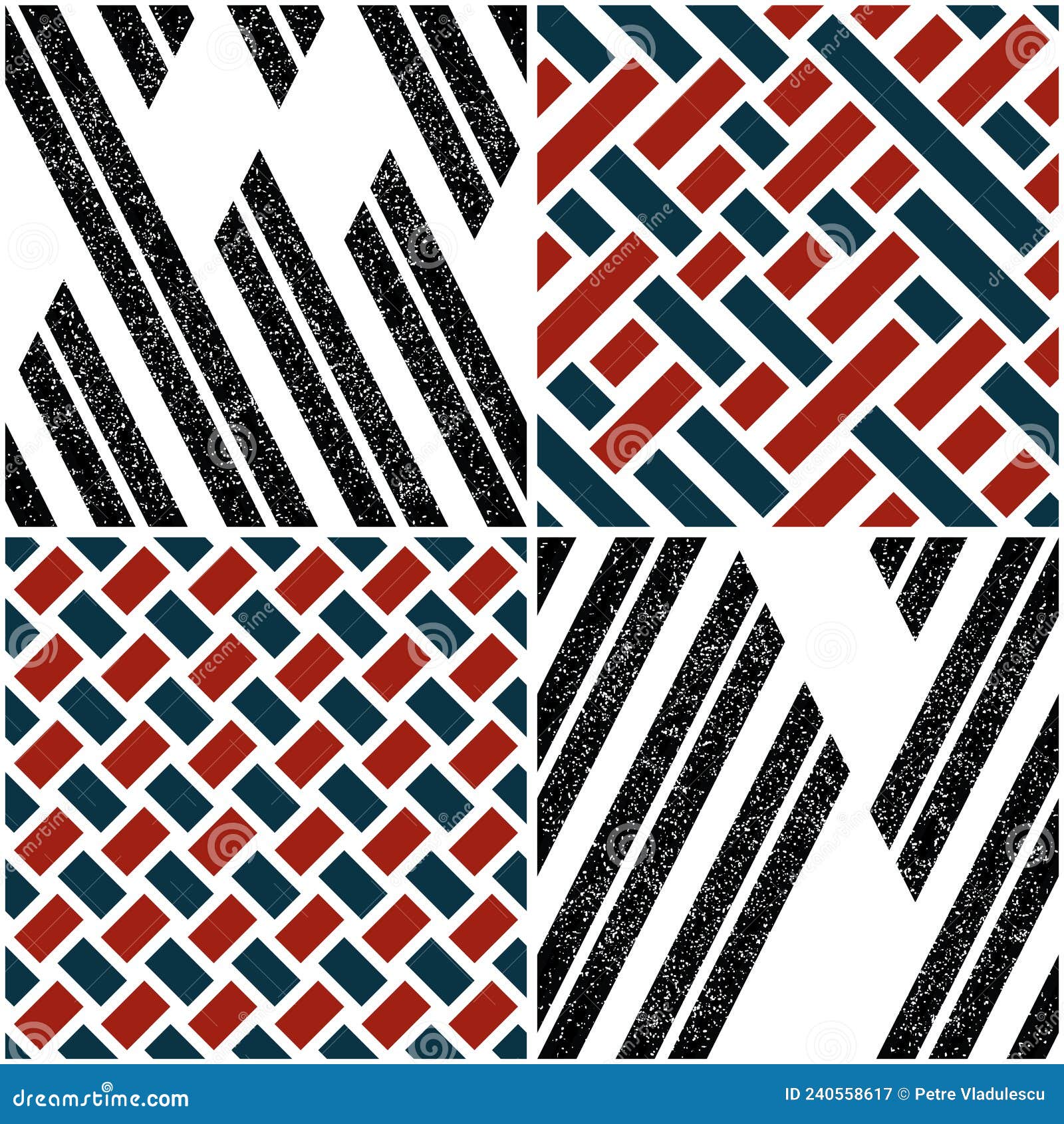 4 Different Vector Patterns in the Same Package_r Stock Vector ...