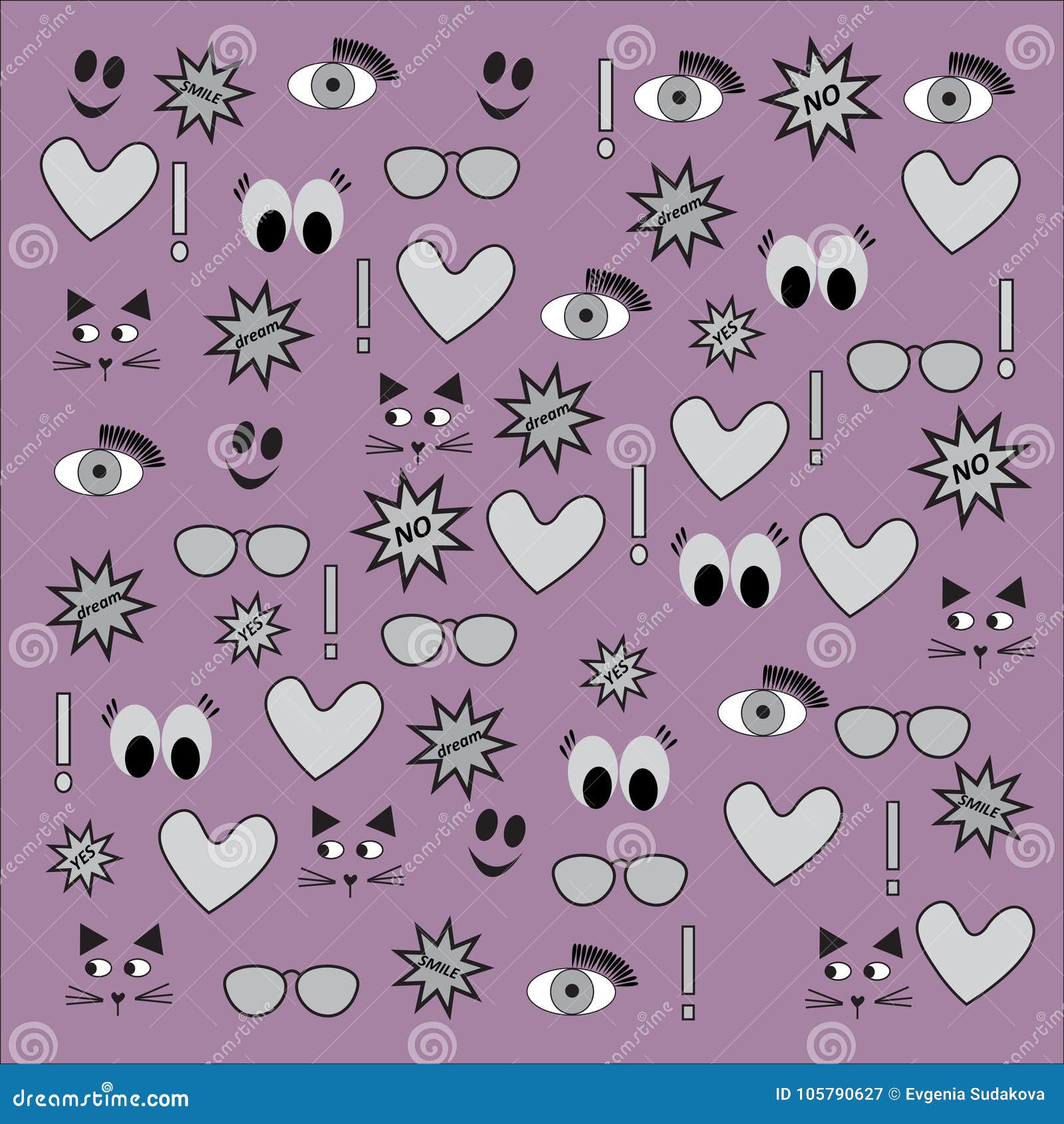 Different Vector Seamless Patterns with Swatch. Endless Texture Can Be ...