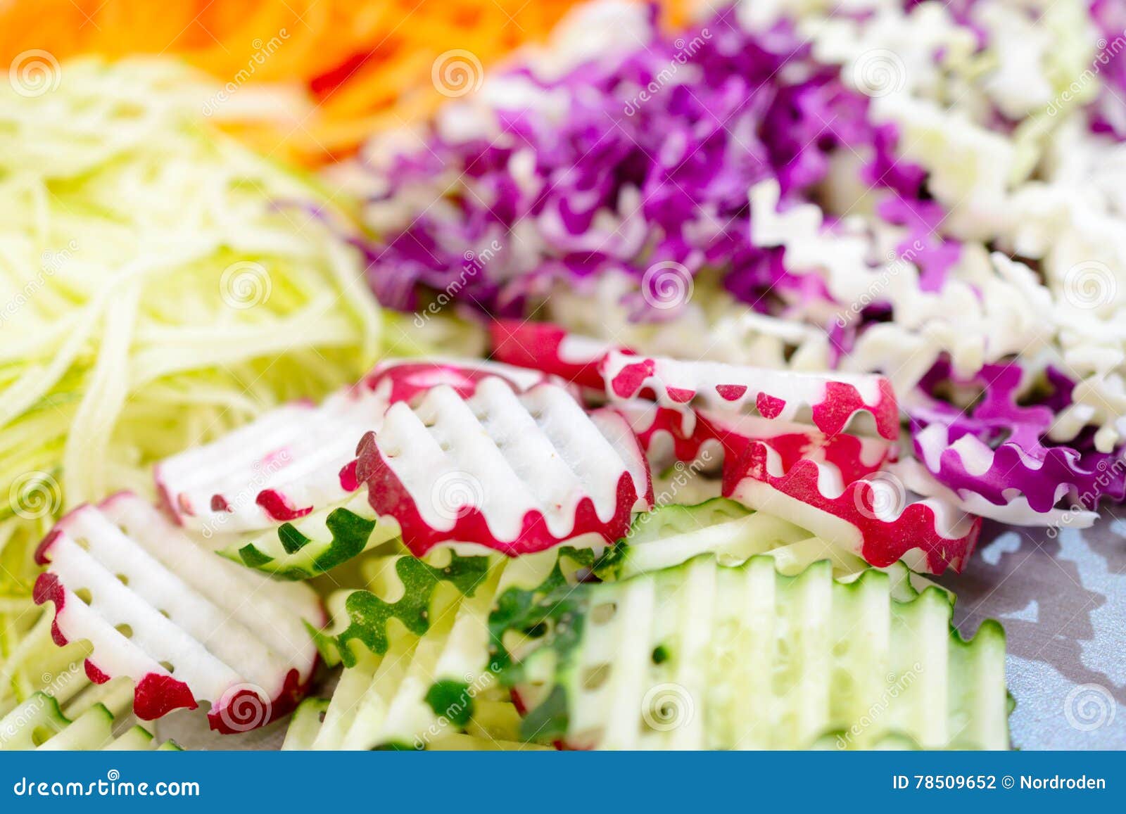 Different Vegetables, Grated on a Grater Shaped. Stock Photo - Image of ...