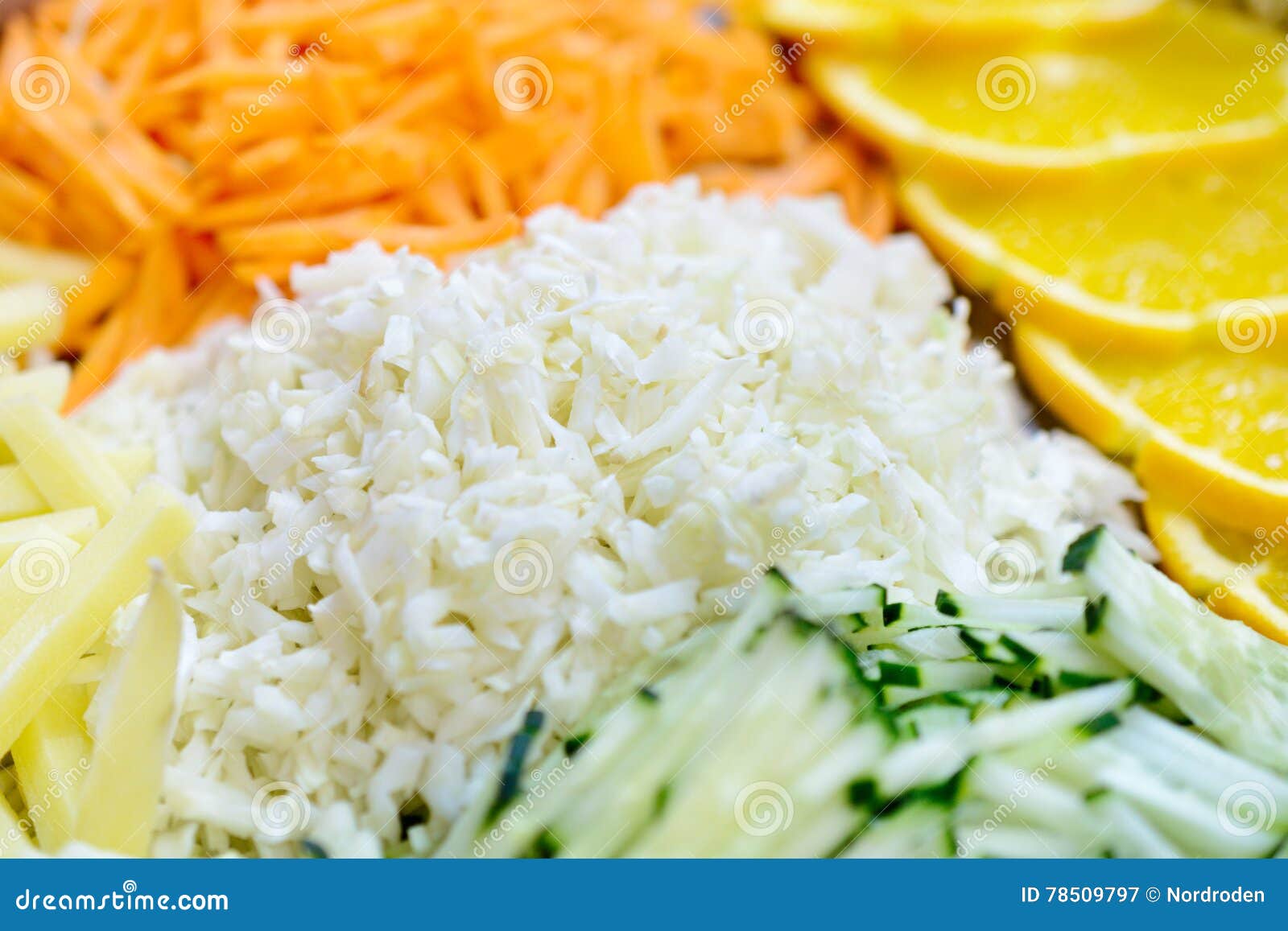 Different Vegetables, Grated on a Grater Shaped. Stock Image - Image of ...