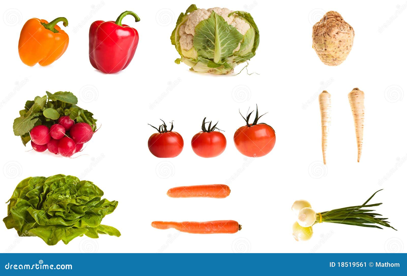 Different Vegetables Isolated Stock Image - Image of groceries, food ...