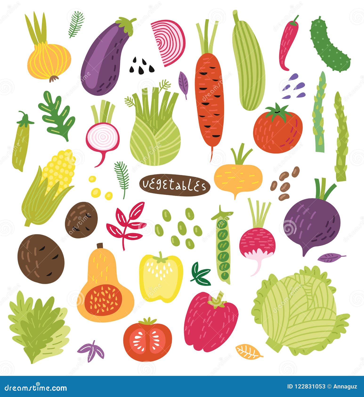Set Of Different Vegetables Plant Showing Root Structure Below Ground ...
