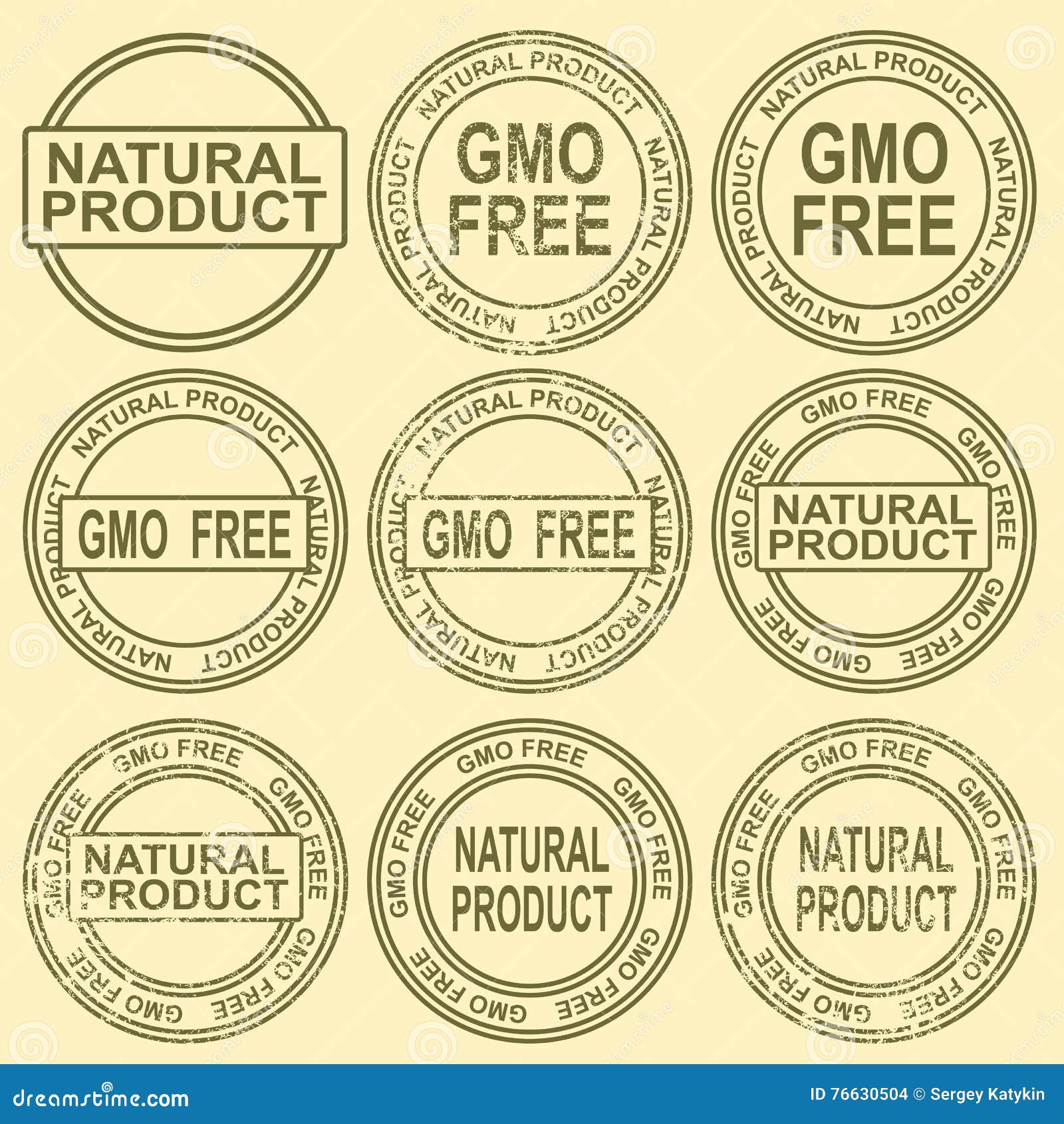 Different Versions of the Mark. Stock Vector - Illustration of graphic ...