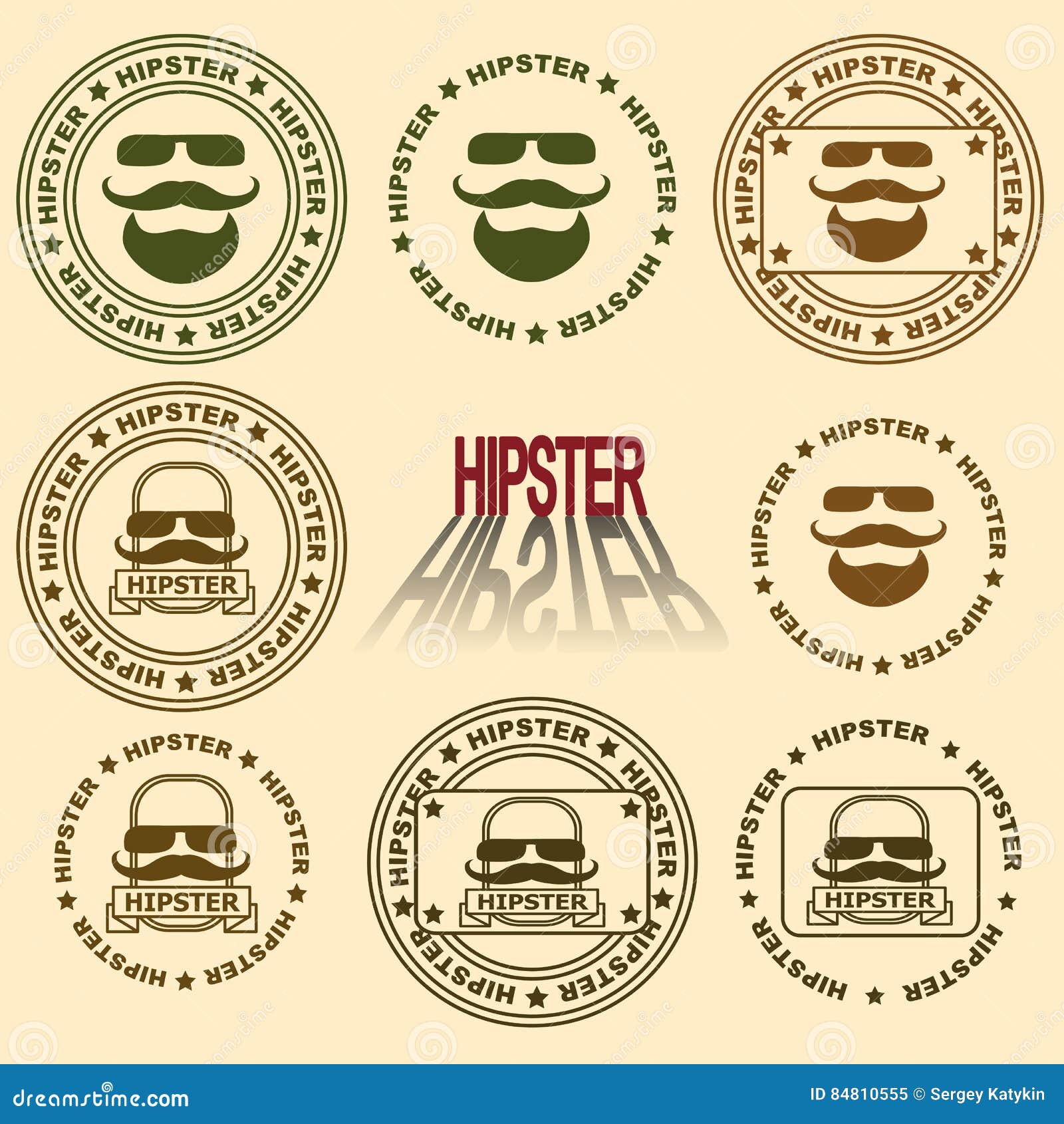 Different Versions of the Mark. Stock Vector - Illustration of logo ...