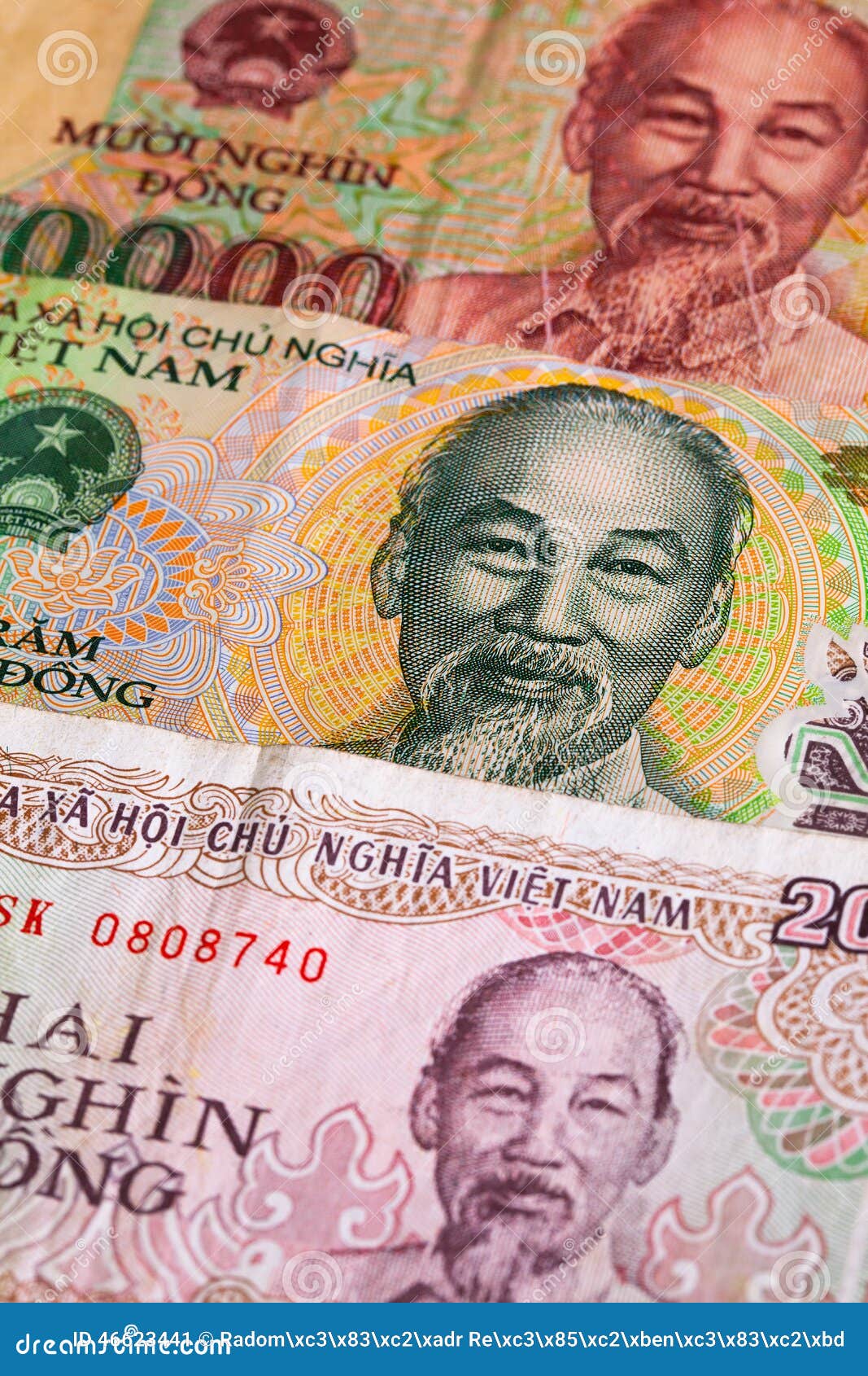Different Vietnamese Banknotes Stock Image - Image of profitable ...