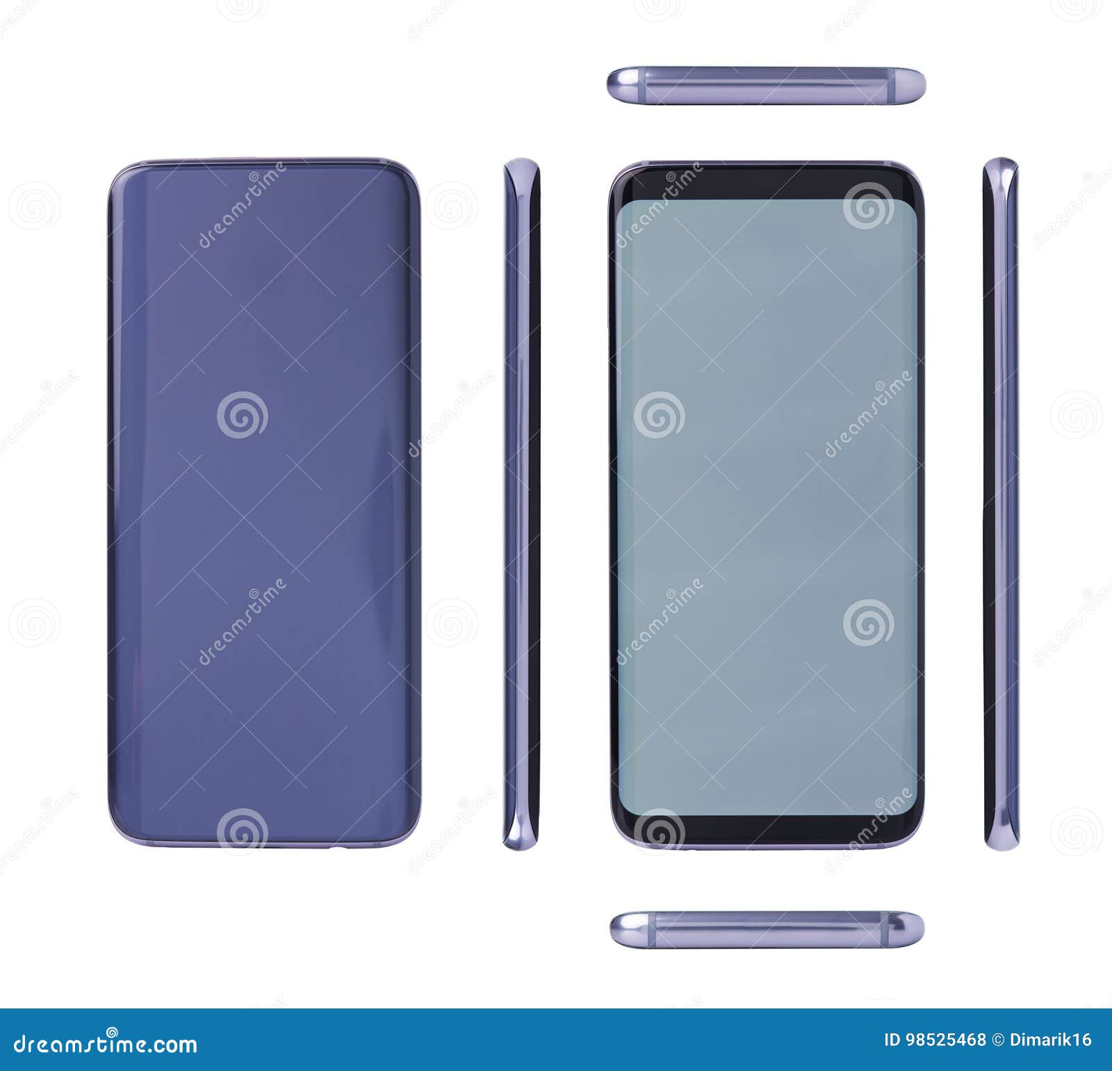 Different View of Generic Modern Smartphone Stock Photo - Image of ...
