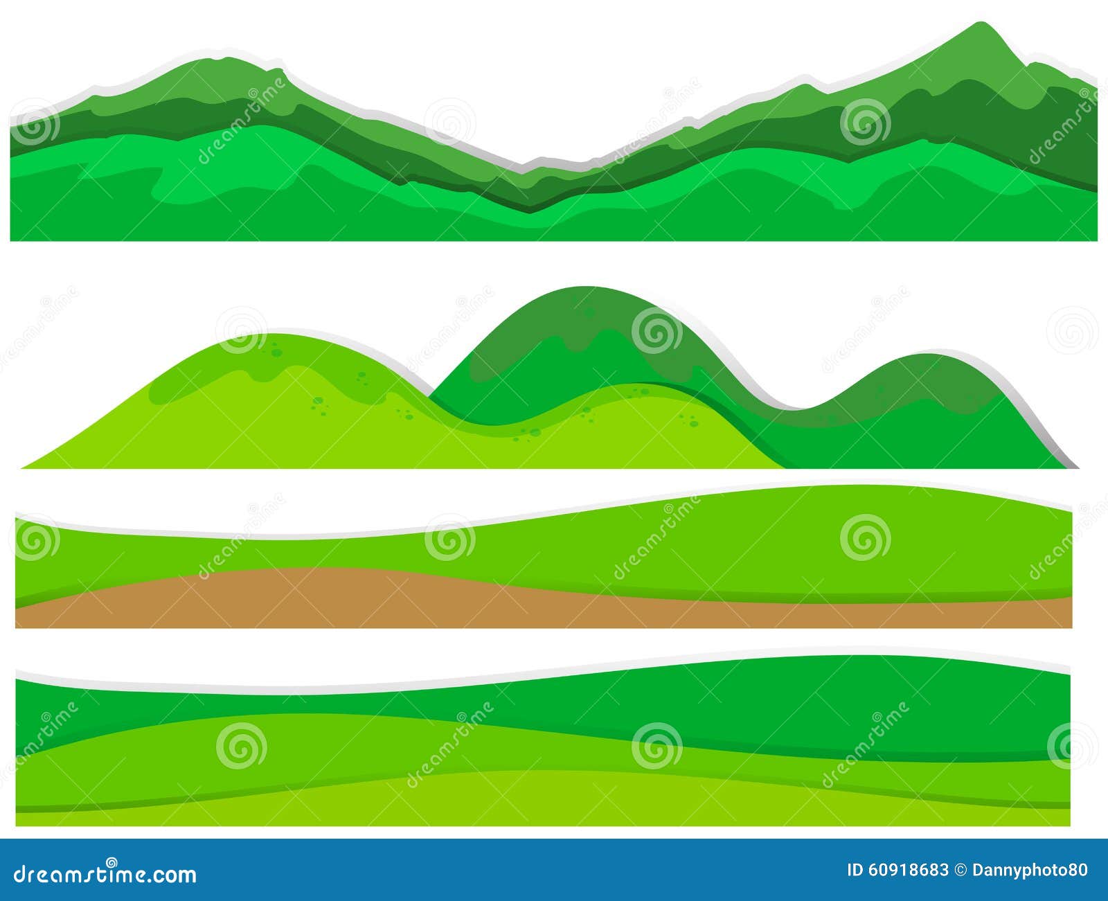 Different View of Mountains Stock Illustration - Illustration of design ...