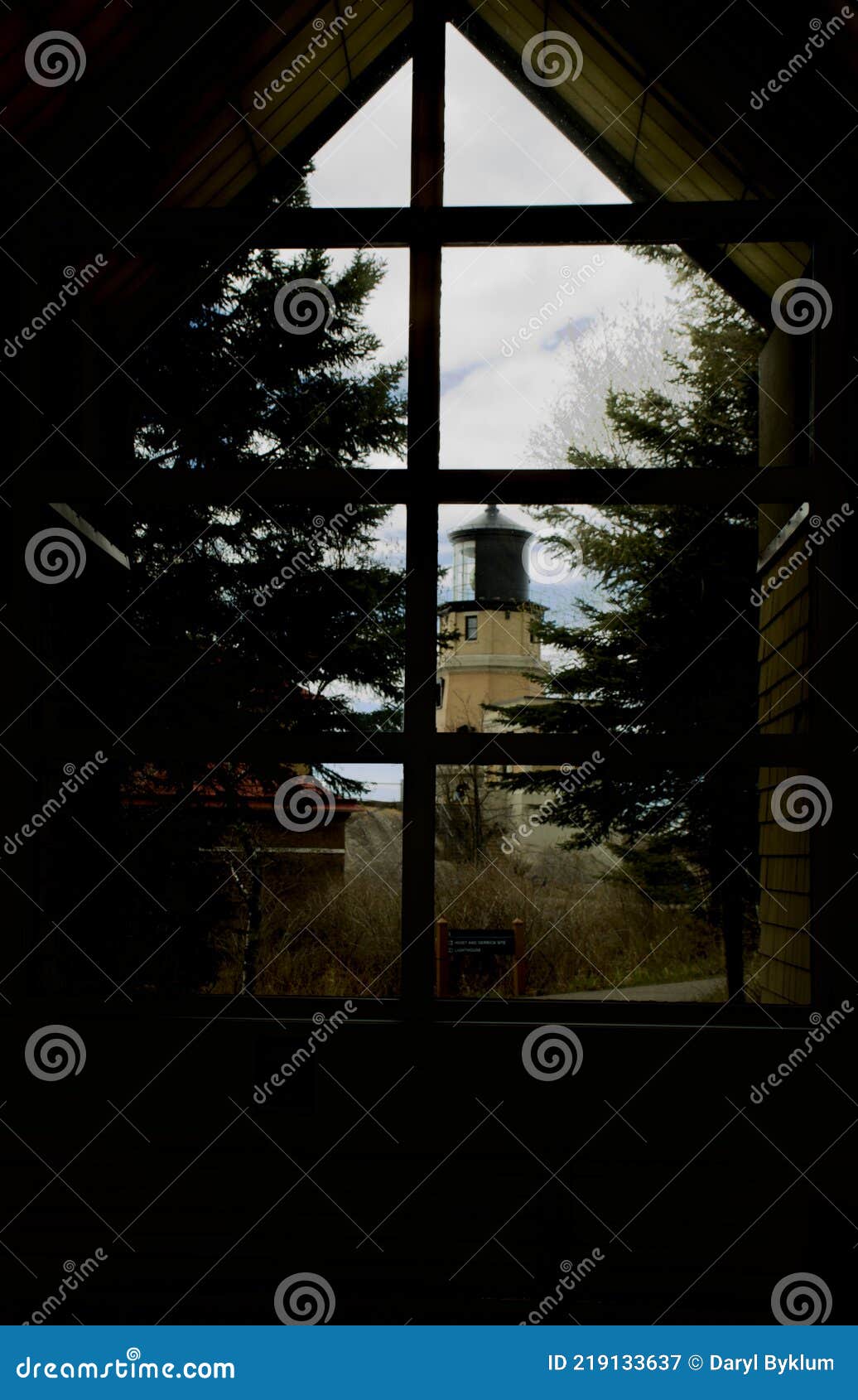 A Different View of Split Rock Lighthouse in Minnesota Stock Image ...