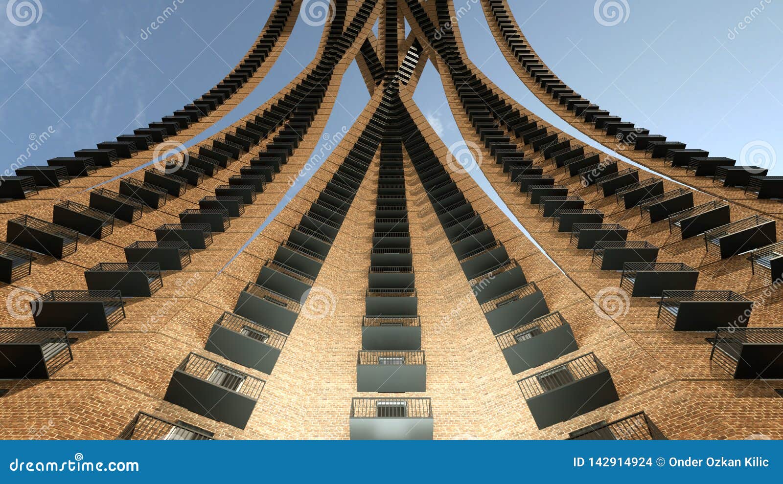 Different View To High-rise Building 3-dimensional View of High-rise ...