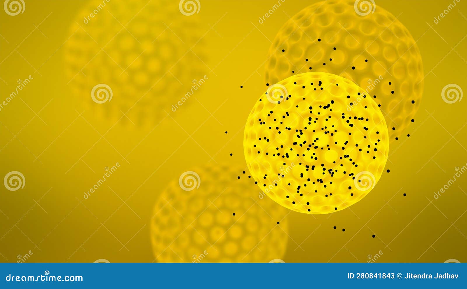 Different Viruses or Bacteria Fly Around Stock Illustration ...
