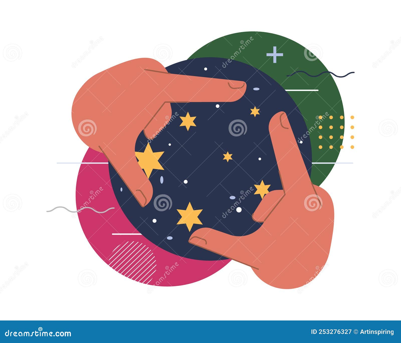 Different Vision or Opinion Concept. Two People Point of View or ...