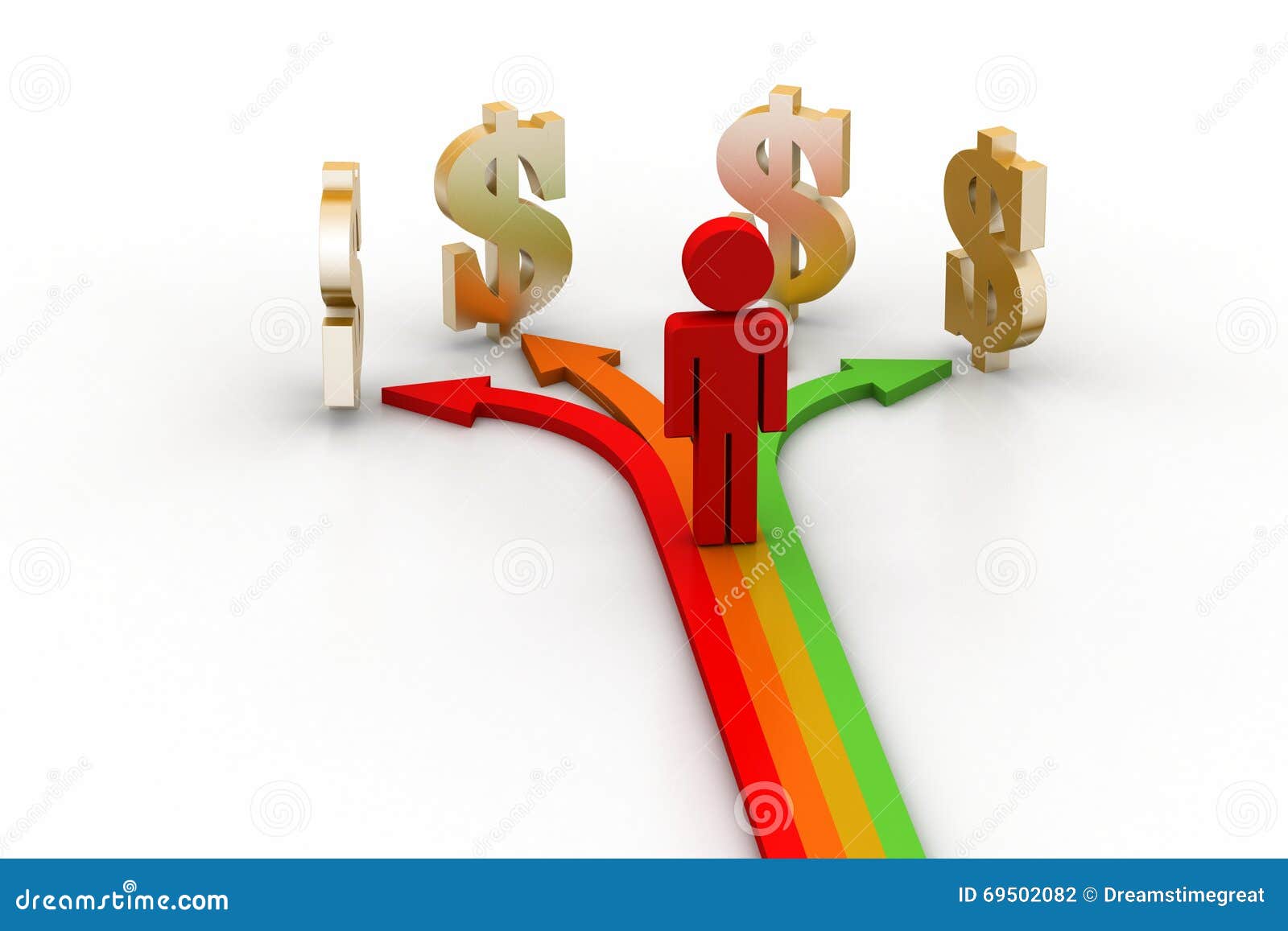 Different Way for Earning Income Stock Illustration - Illustration of ...