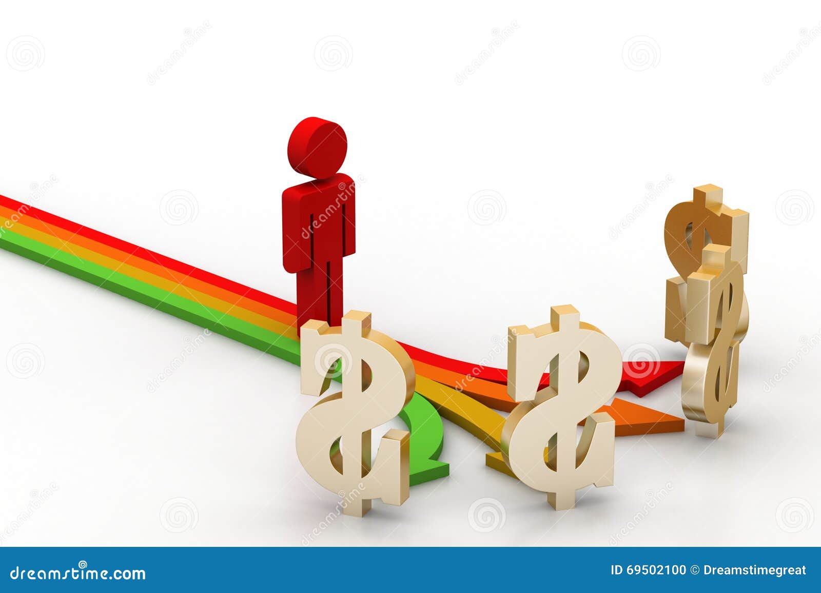 Different Way for Earning Income Stock Illustration - Illustration of ...