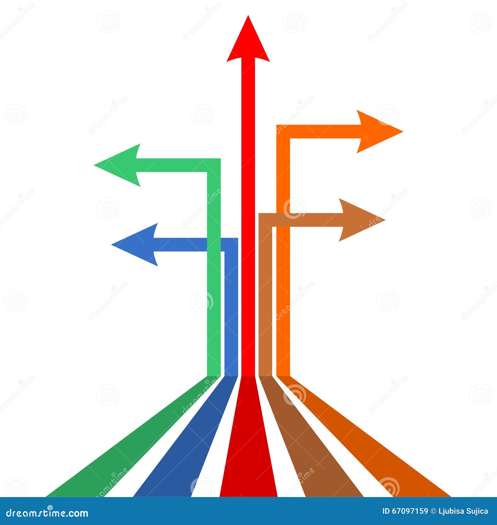 Different Way Infographics stock vector. Illustration of graph - 67097159