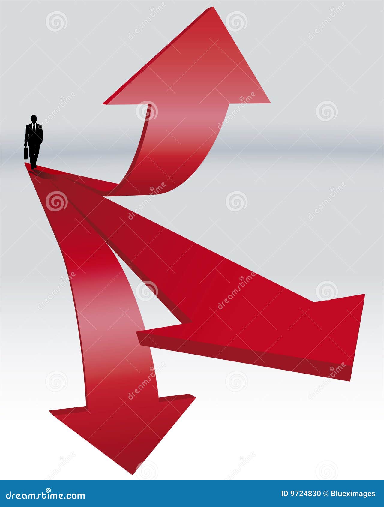 Different ways stock vector. Illustration of decision - 9724830