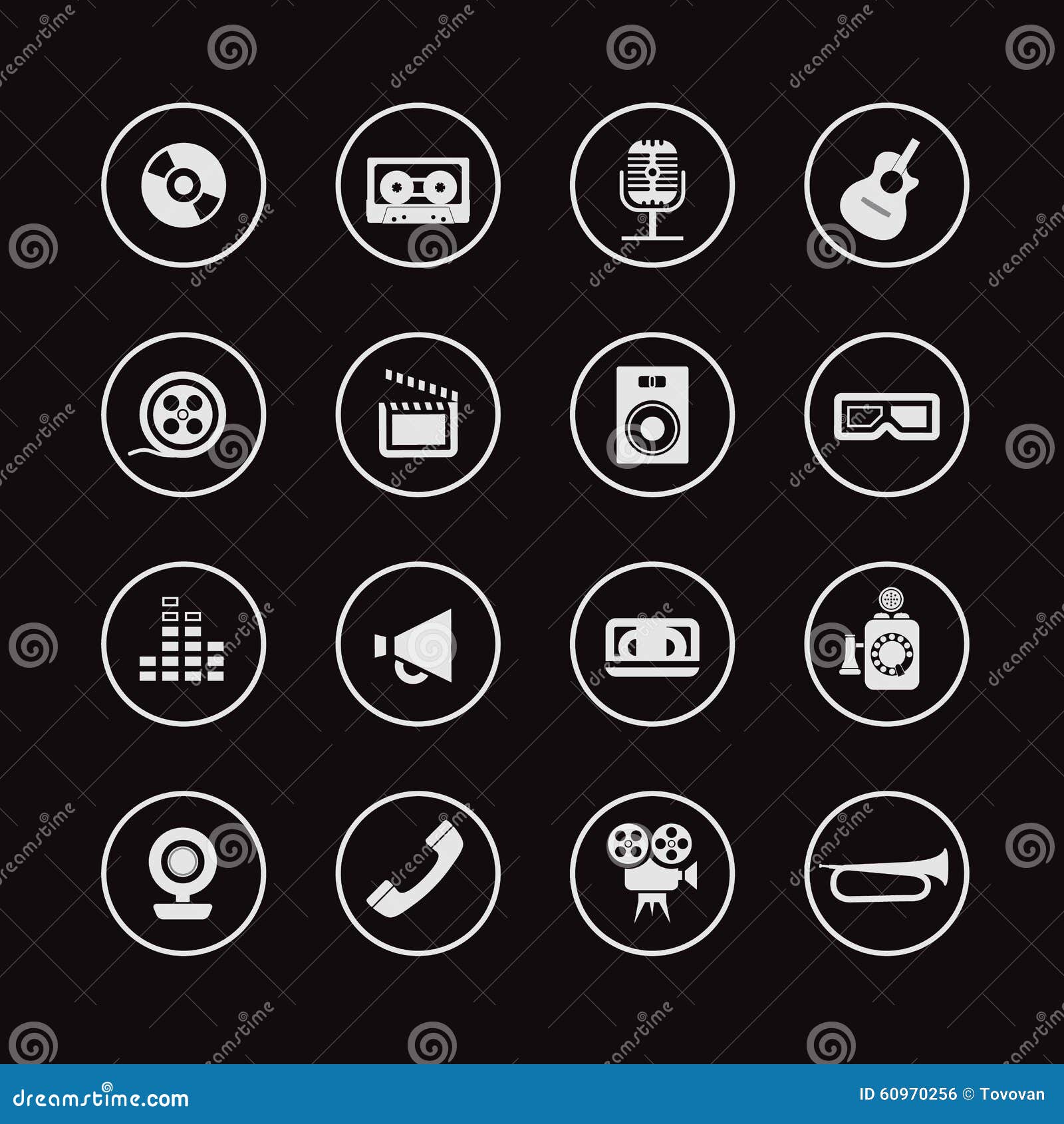 Different Web Interface Icons Clip-art Stock Vector - Illustration of ...