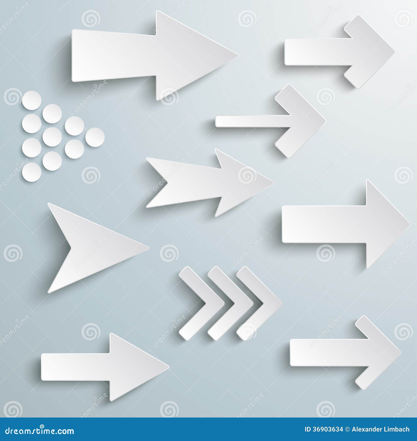 White Arrows Vector Illustration | CartoonDealer.com #49688054
