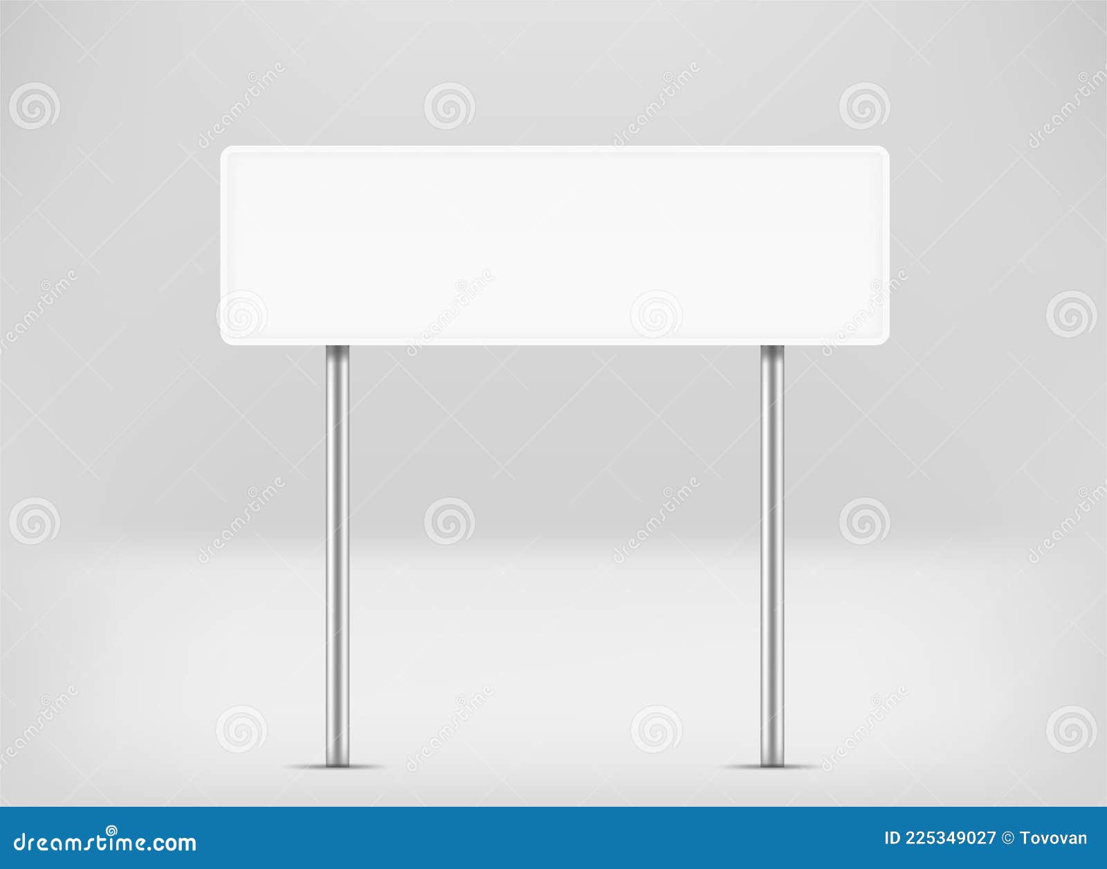 Different White Blank Board Mockup Stock Vector - Illustration of ...