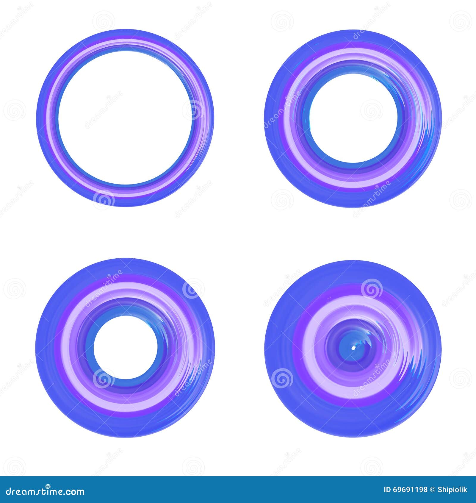 Different width circle set stock vector. Illustration of lilac - 69691198