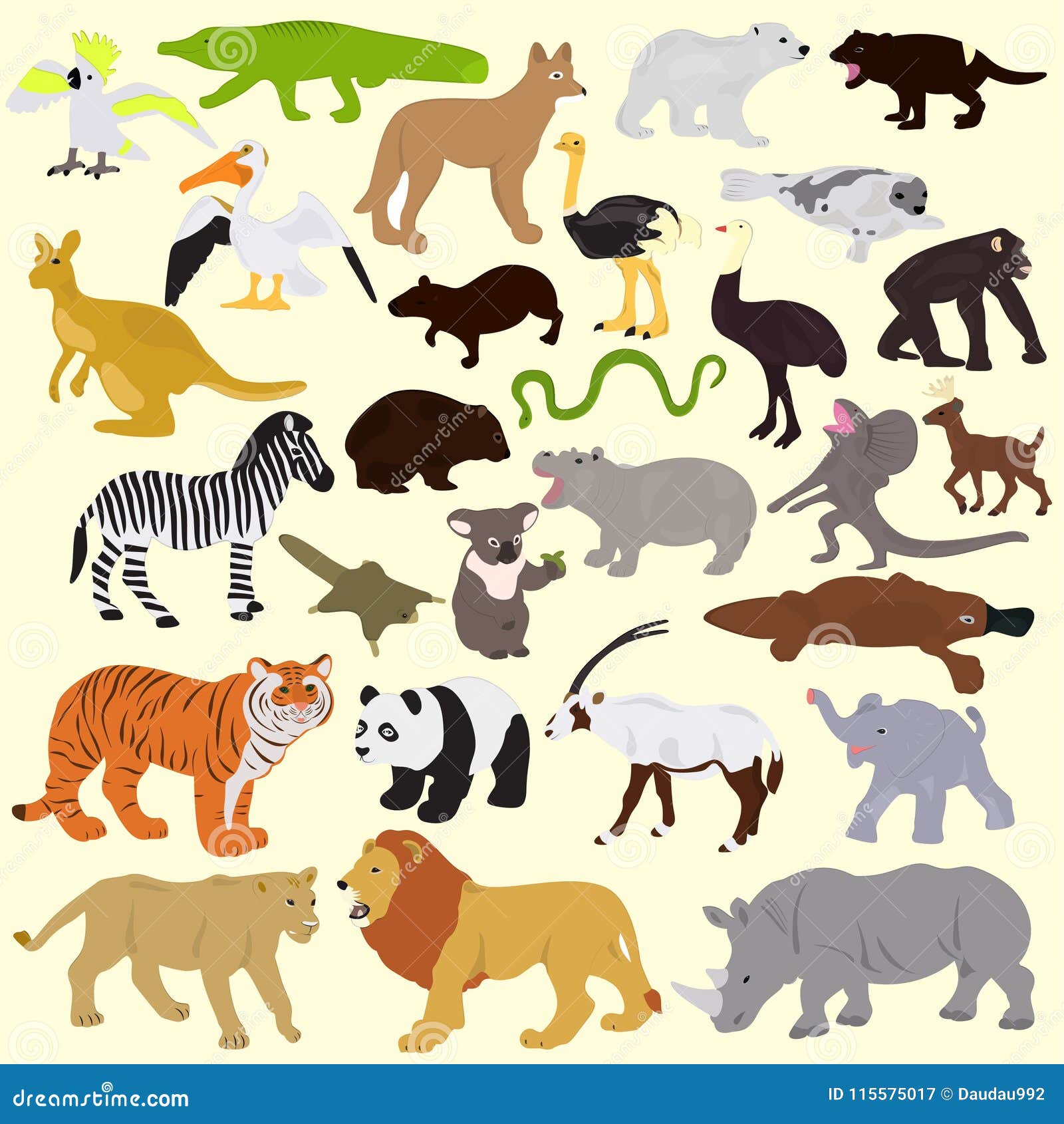 Placid Lizard Icon. Detailed Set Of Australian Animal Silhouette Icons ...