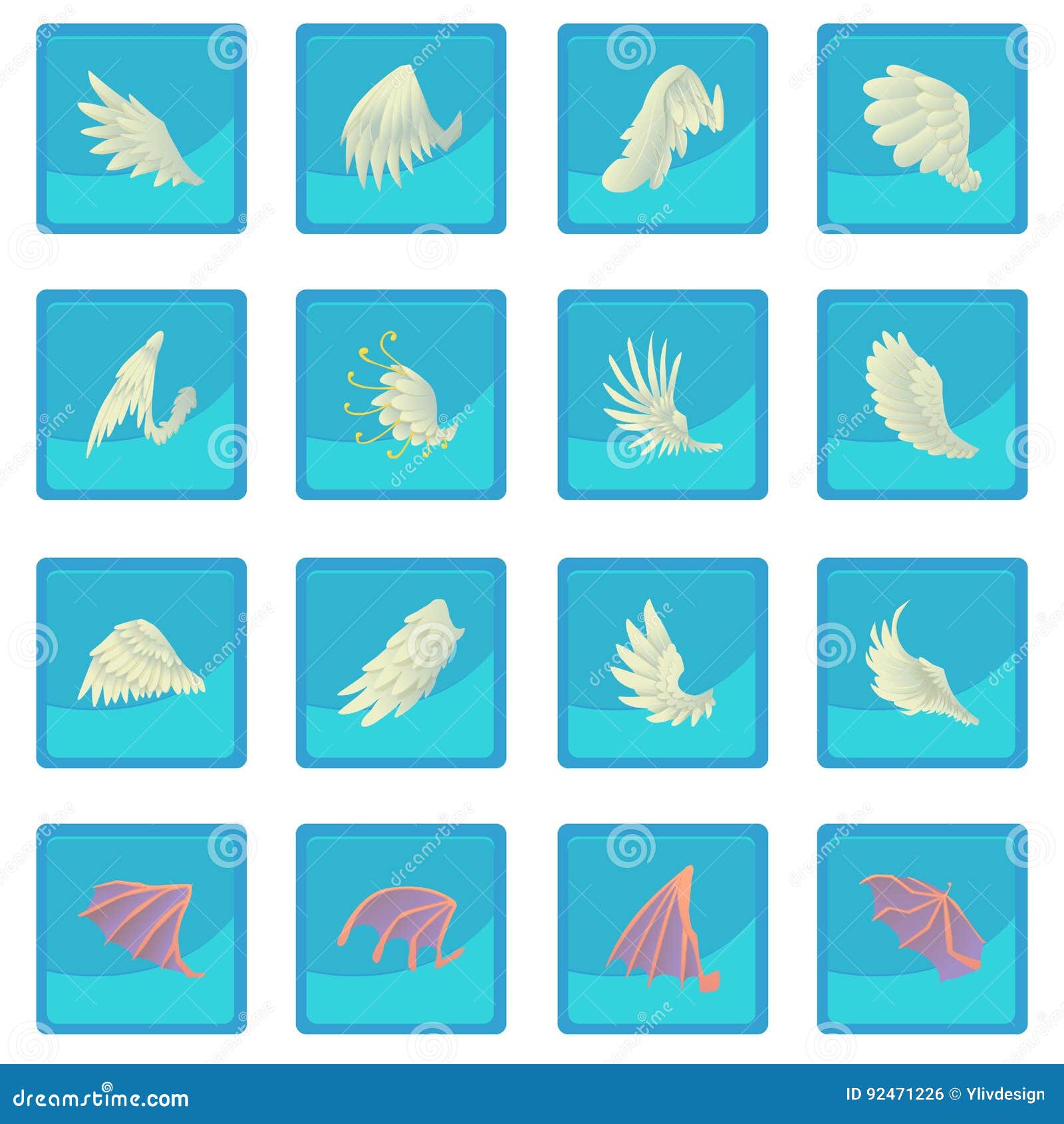 Different Wings Stock Illustrations – 6,540 Different Wings Stock ...