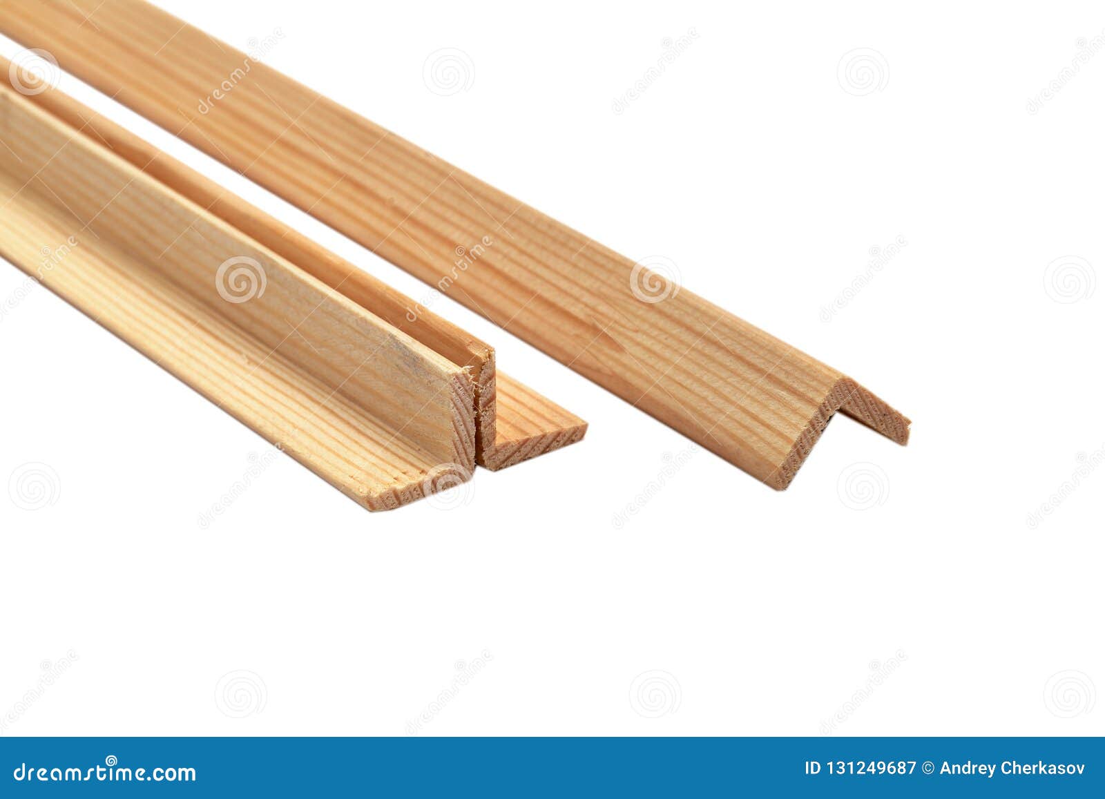 Different Wooden Plinth. Industrial Sample, Isolated on White Stock ...