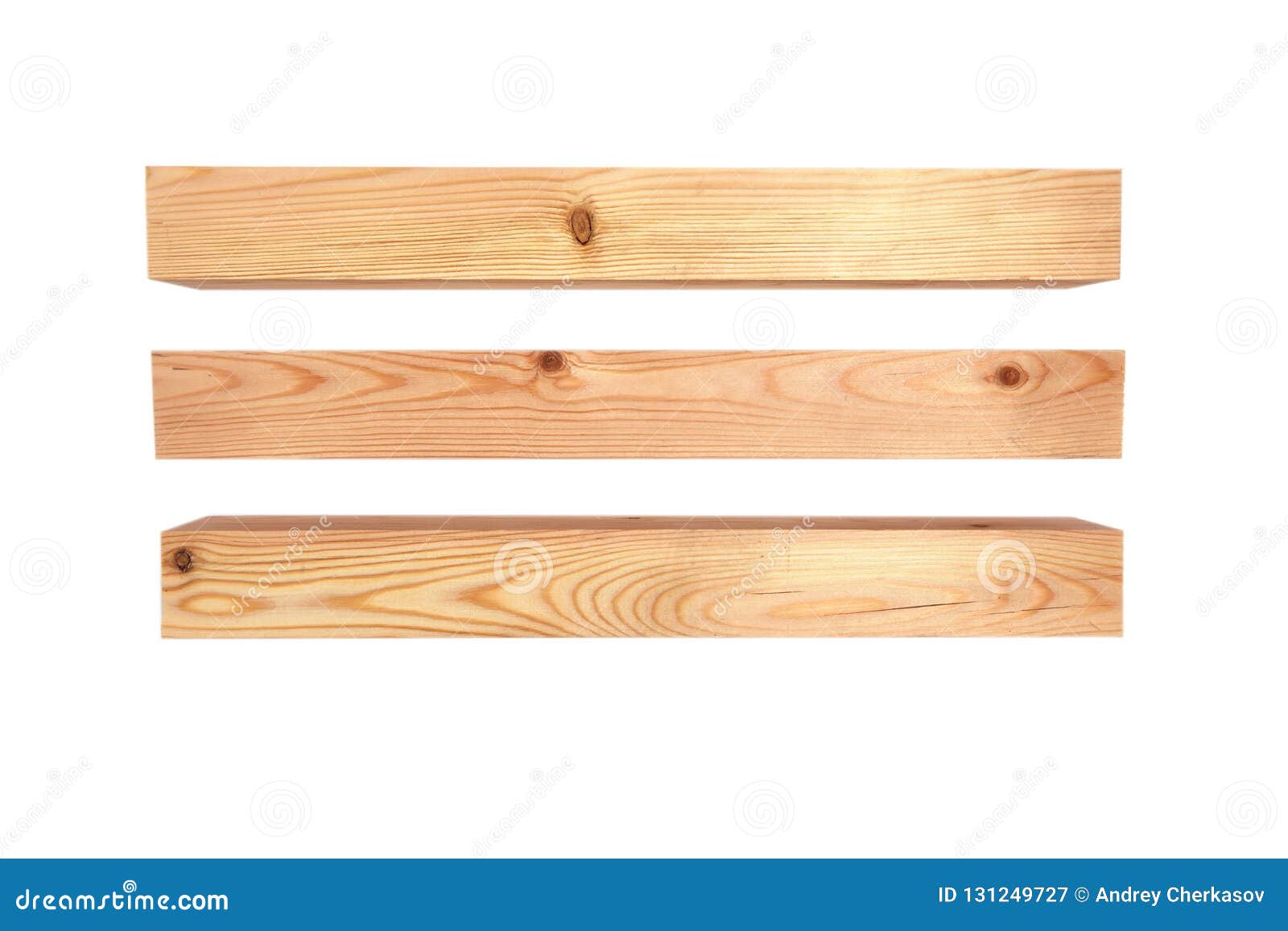 Different Wooden Plinth. Industrial Sample, Isolated on White Stock ...