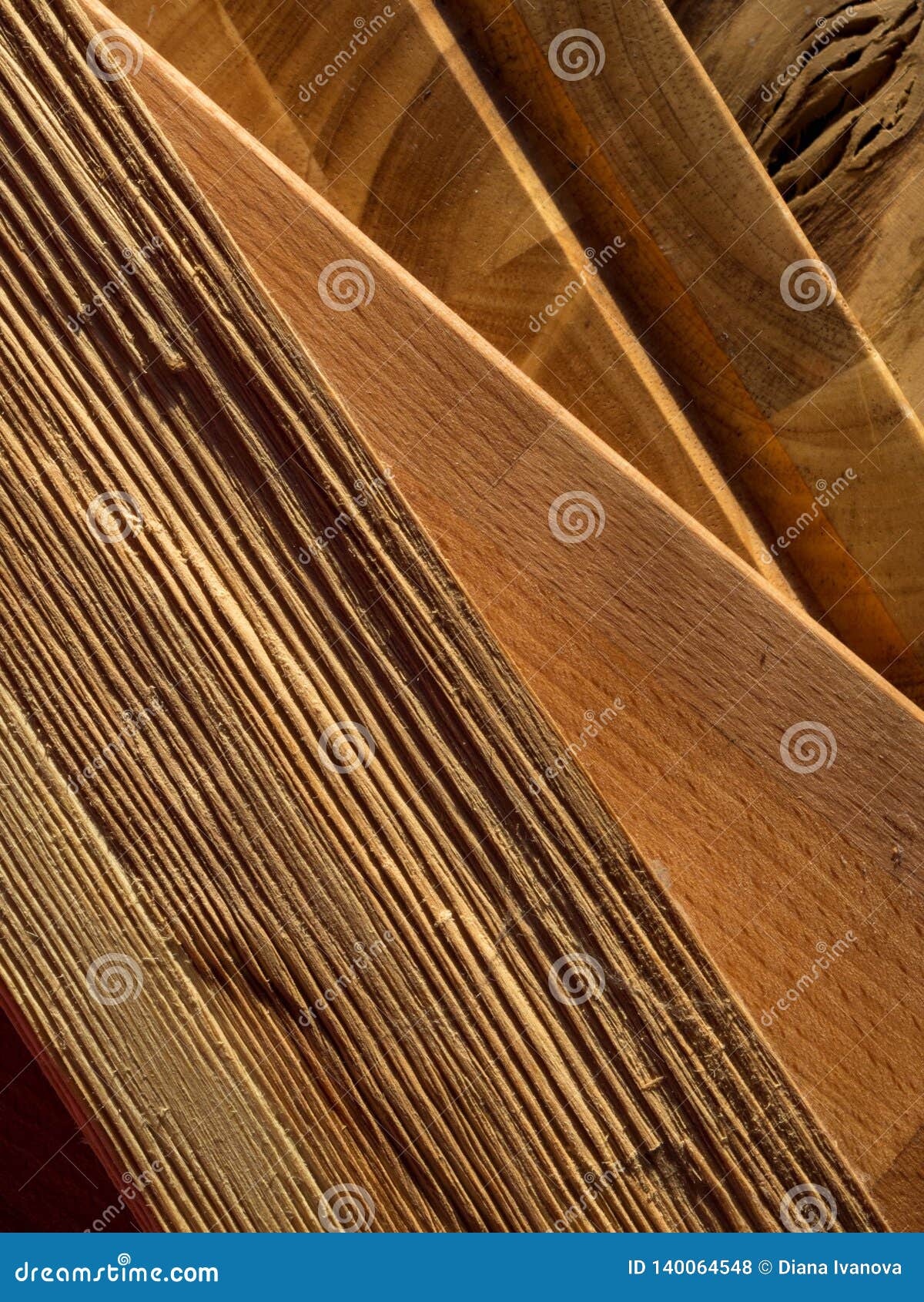 Different Wooden Textures. Many Different Boards Together. Background ...