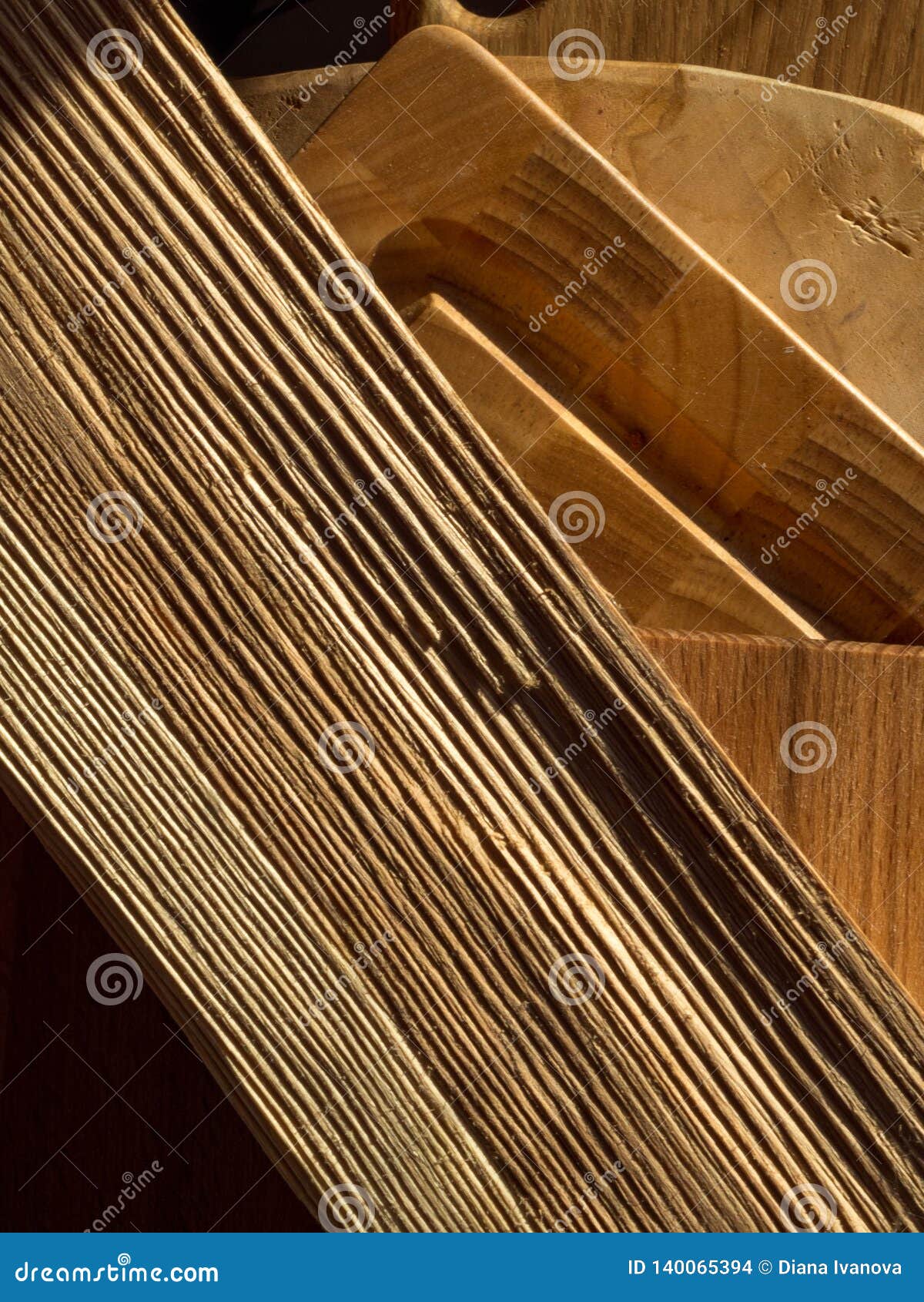 Different Wooden Textures. Many Different Boards Together. Background ...