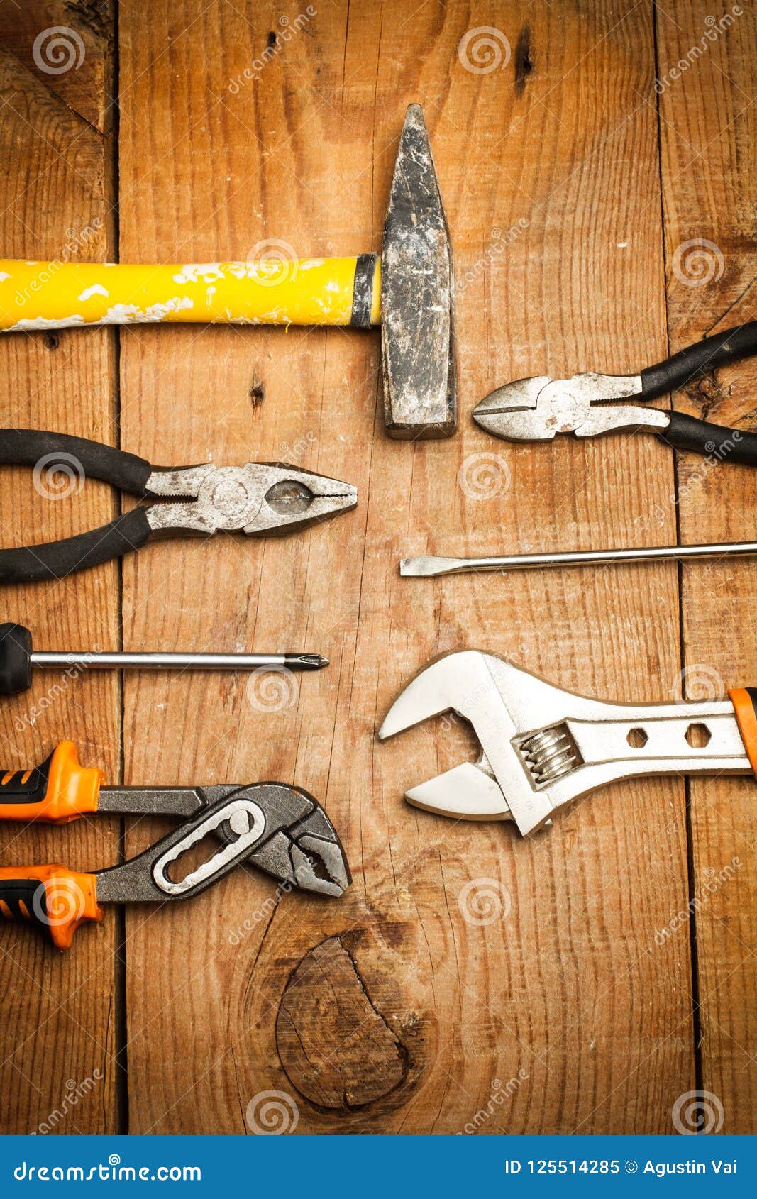 Different used work tools stock image. Image of technician - 125514285