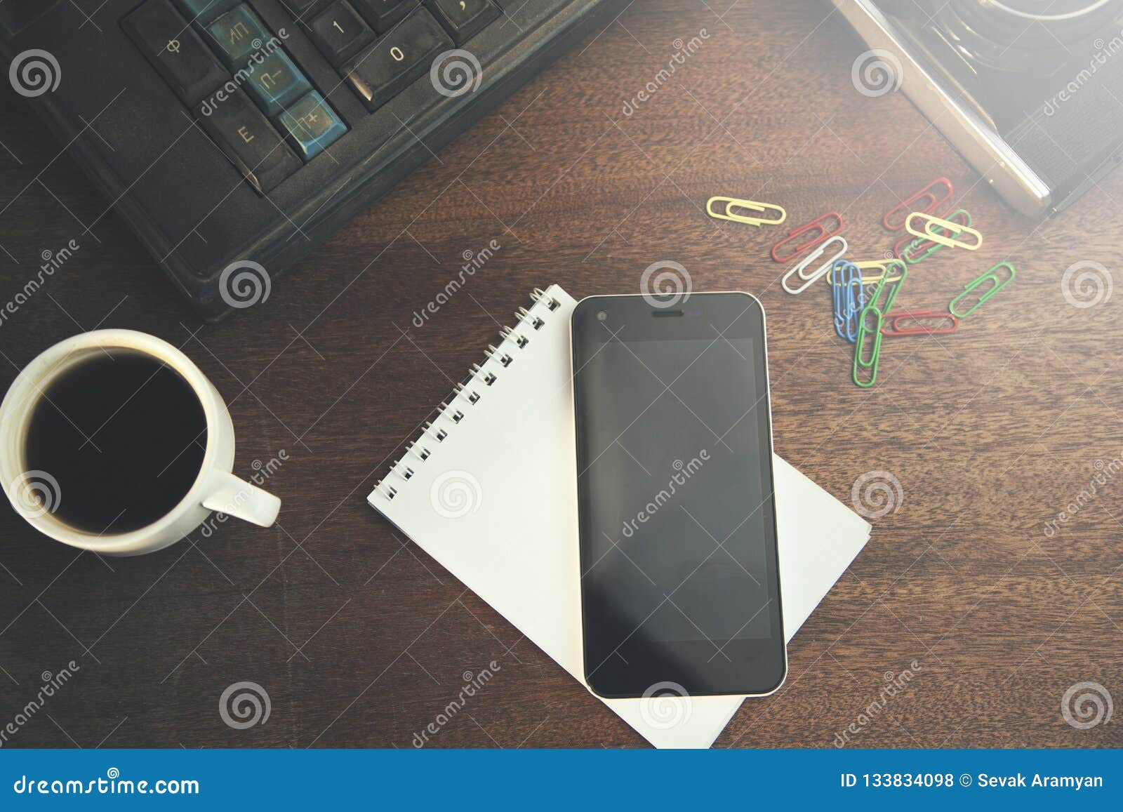 Different working items stock photo. Image of video - 133834098