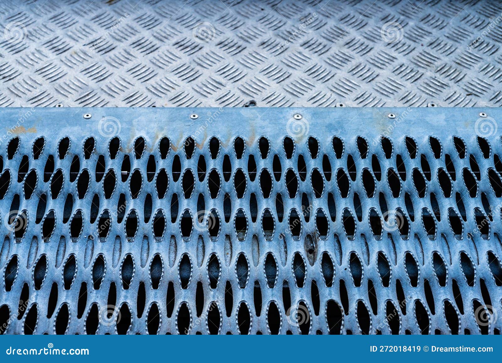 Different Worn Aluminium Step Profiles.. Stock Image - Image of ...