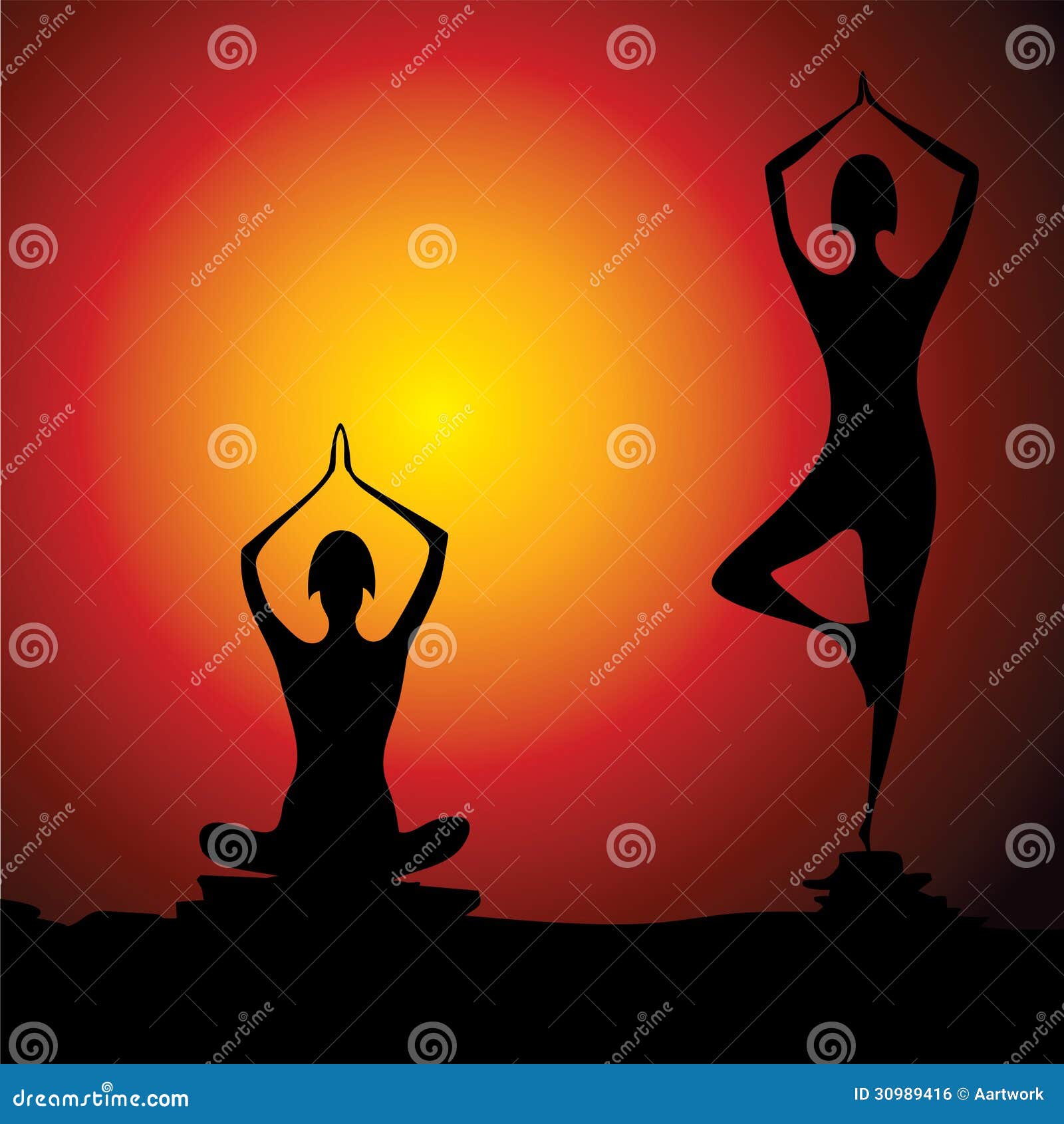 Different Yoga Women Figure Stock Vector - Illustration of beautiful ...