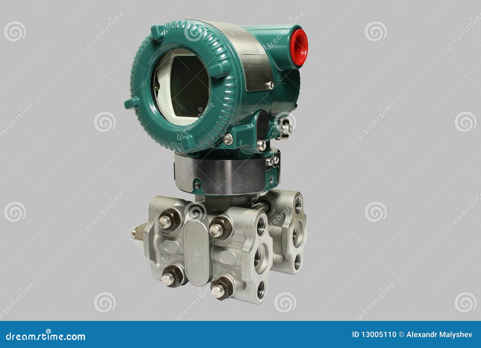 Differential Pressure Sensor. Stock Photo - Image of metal, pressure ...