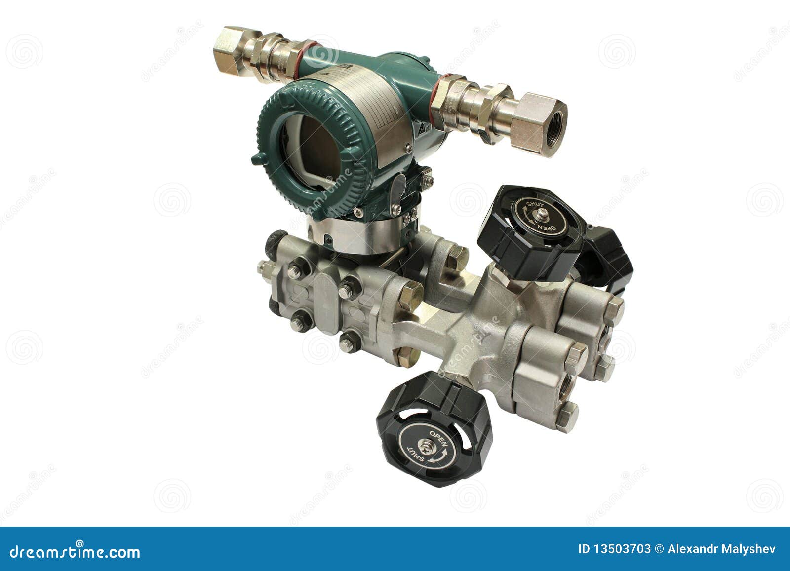 Differential Pressure Sensor. Stock Image - Image of steel, metal: 13503703