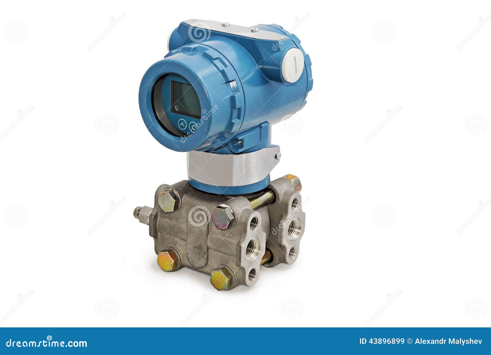 Differential Pressure Sensor. Stock Image - Image of exposed, round ...